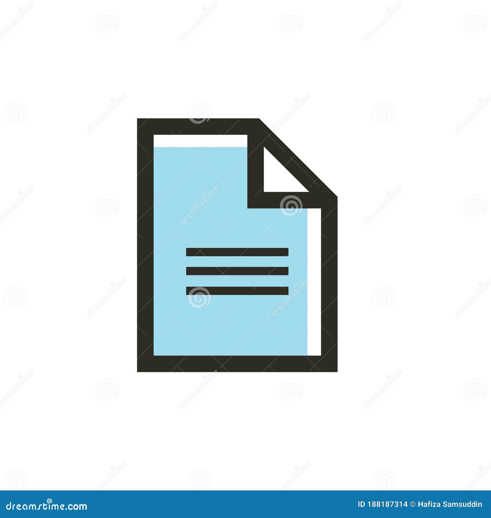 Document Sheet Icon. Vector Illustration Decorative Design Stock Vector ...