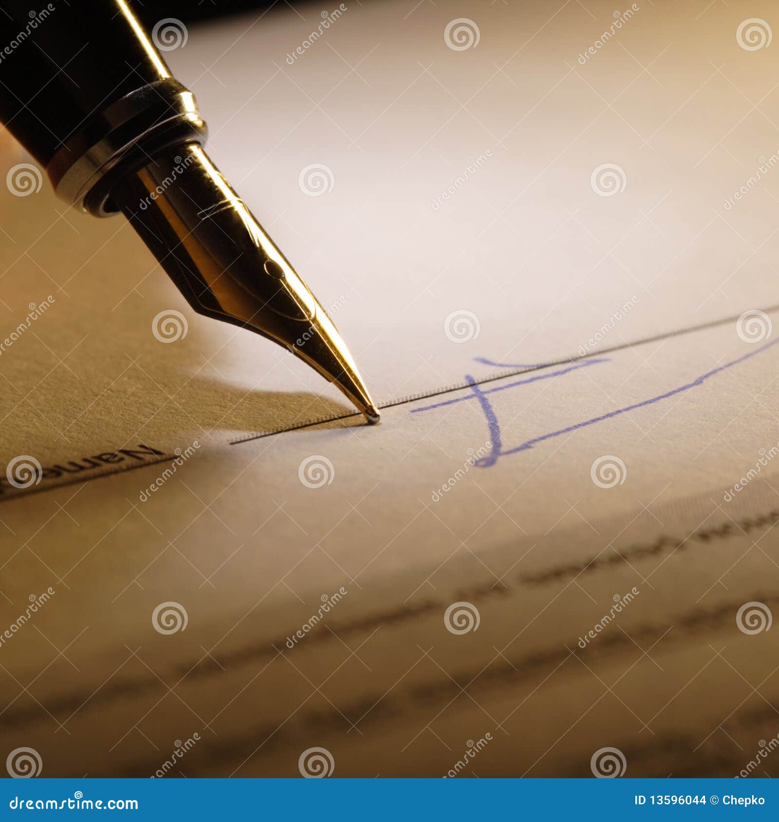 Document sign stock photo. Image of writing, macro, close - 13596044
