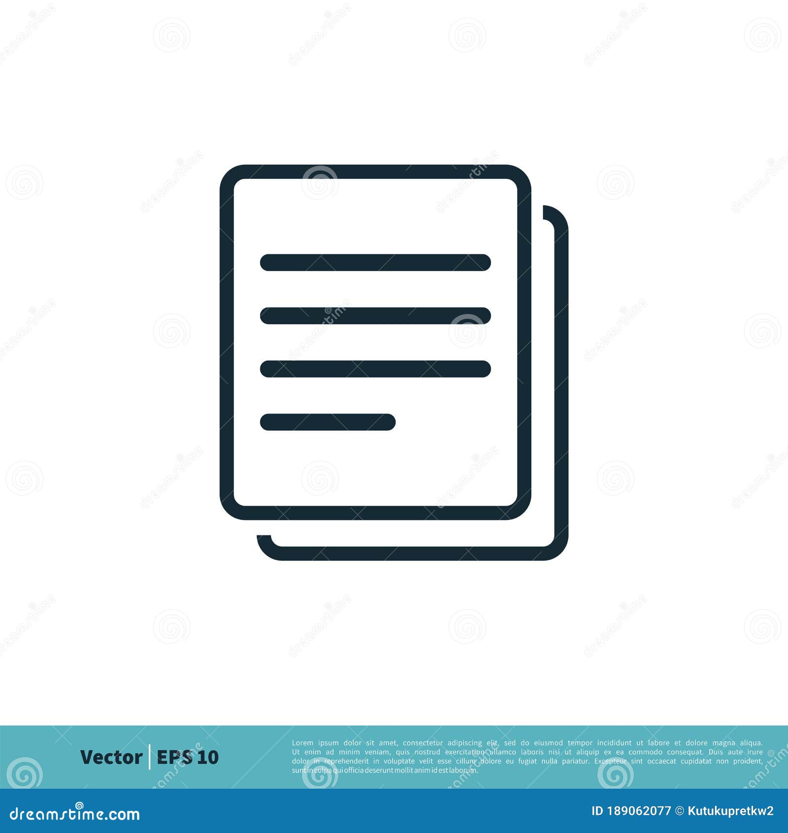 Document Sign, Paper and Text Icon Vector Logo Template Illustration ...