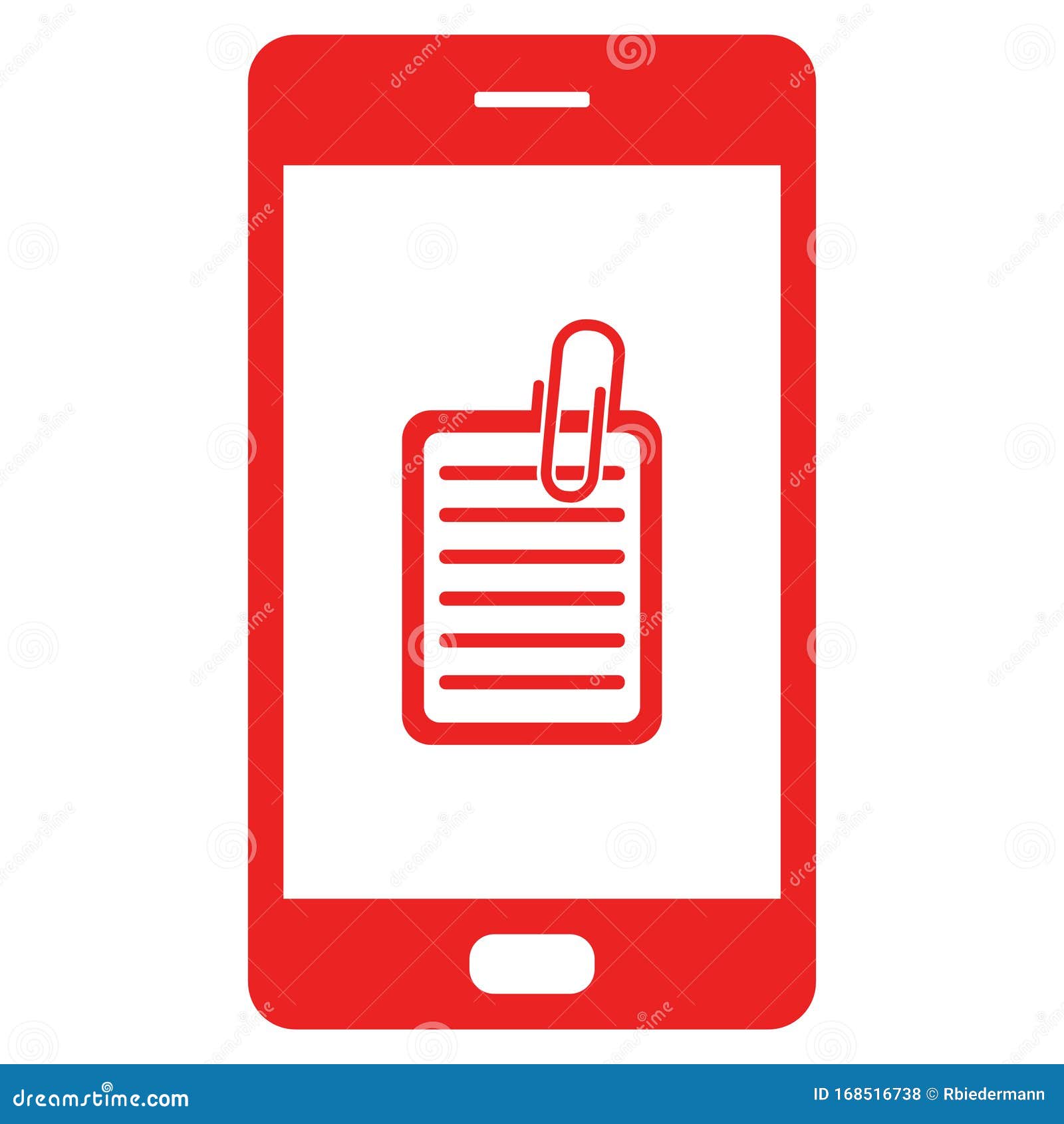 Document and Smartphone As Vector Illustration Stock Vector ...