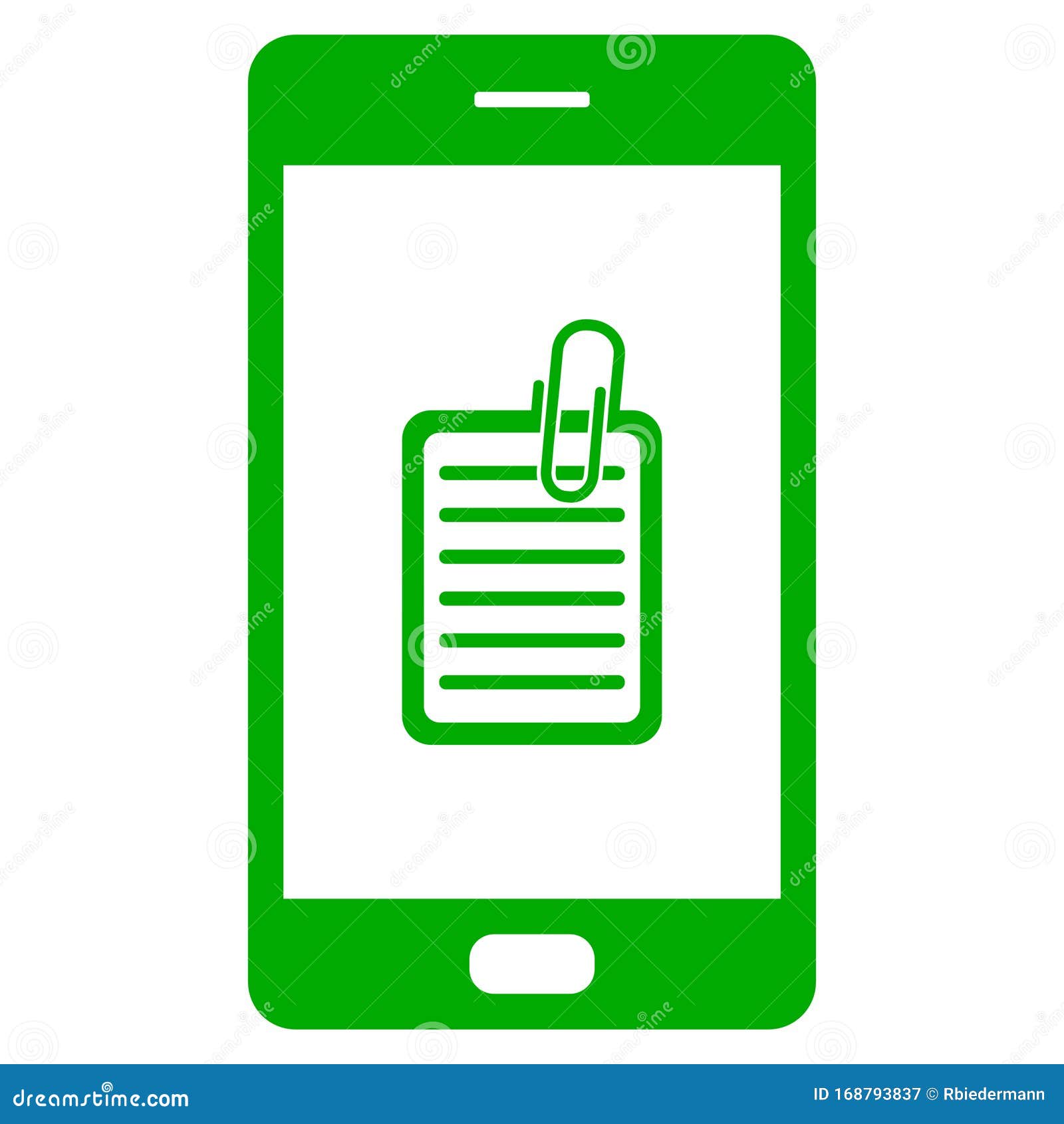 Document and Smartphone As Vector Illustration Stock Vector ...