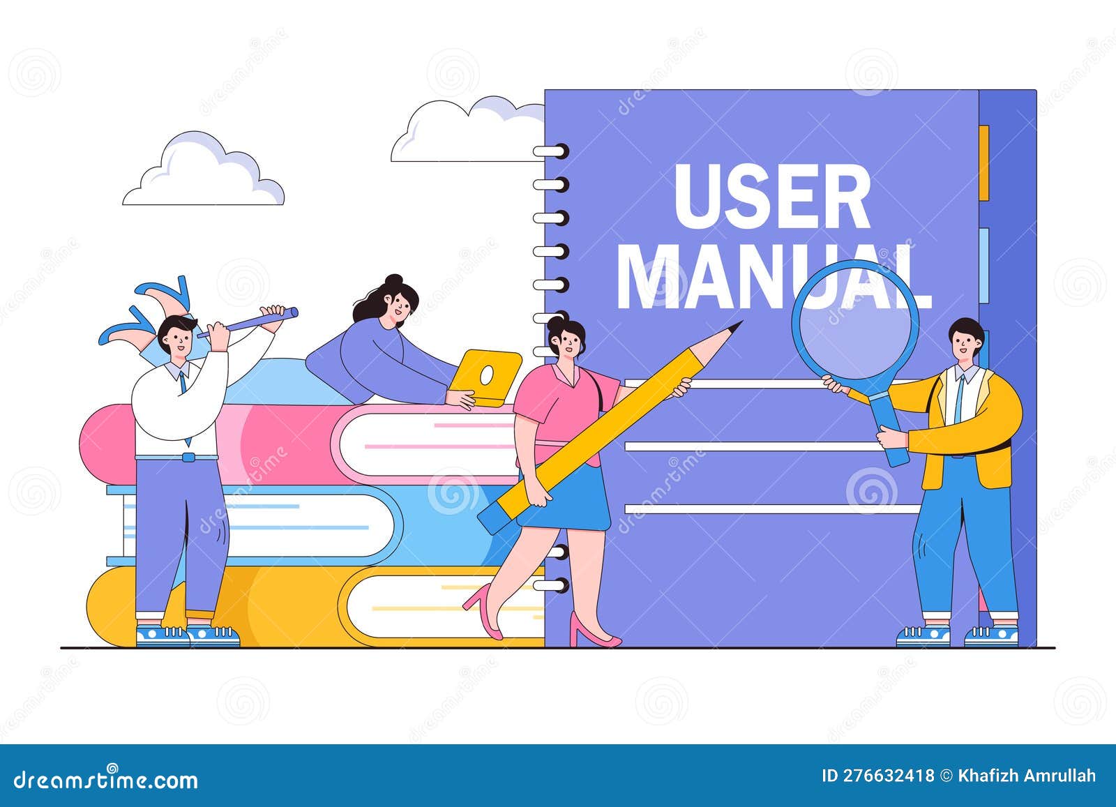 Document Specification Requirements With Tiny People Character Concept ...