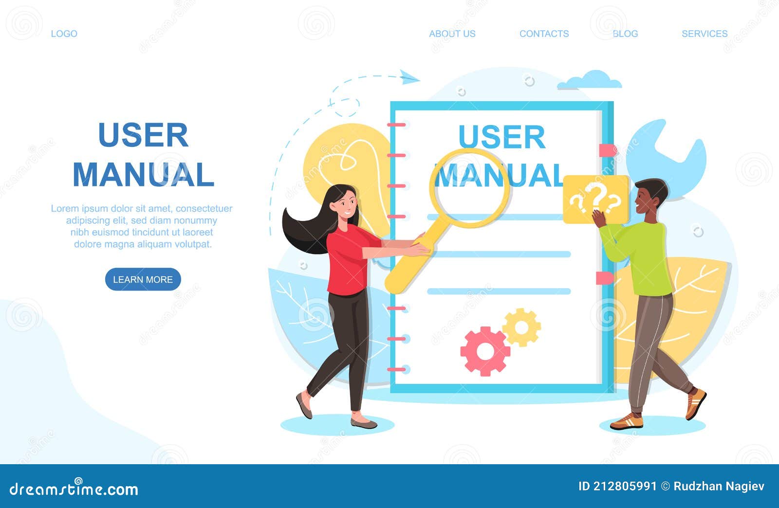 Document Specification Requirements With Tiny People Character Concept ...