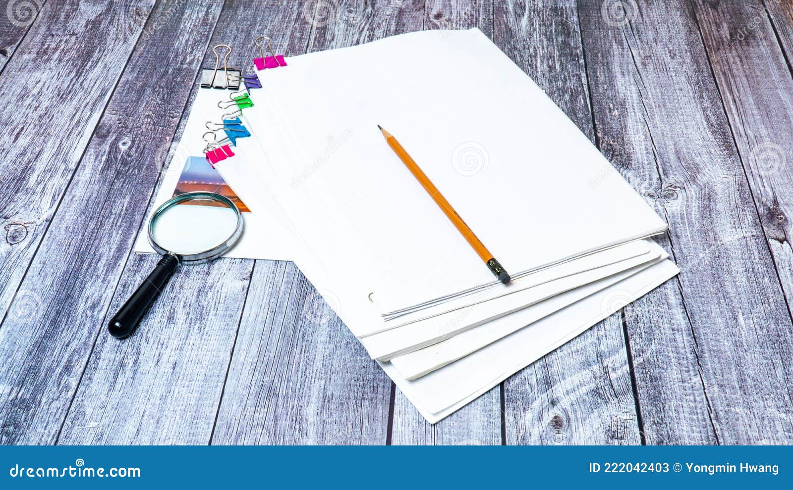Documents on table stock image. Image of work, documents - 222042403