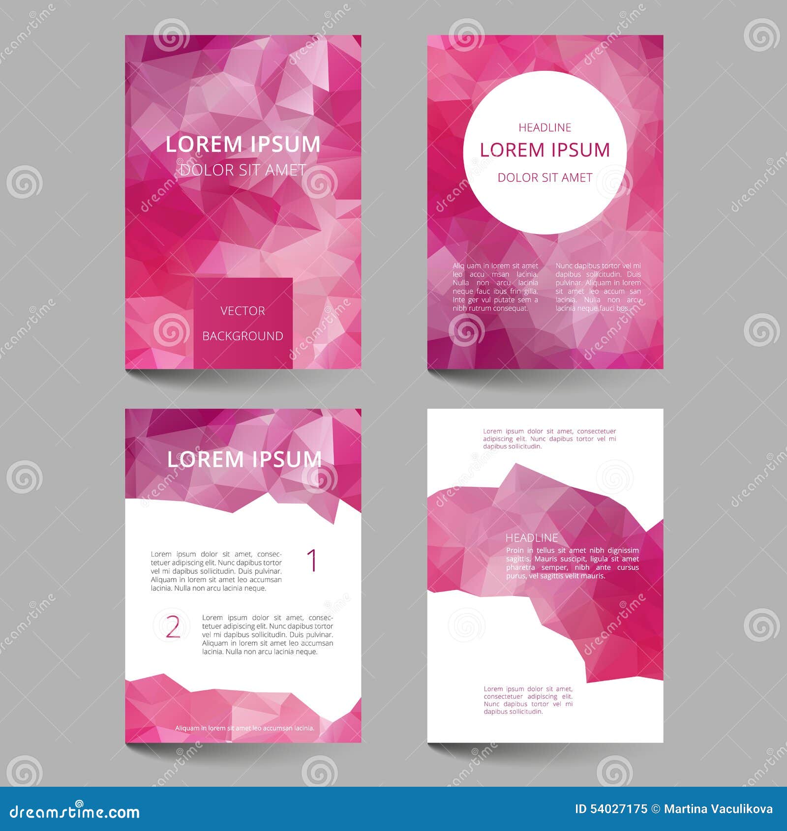 Document Template Low Poly Design Stock Illustration - Illustration of ...