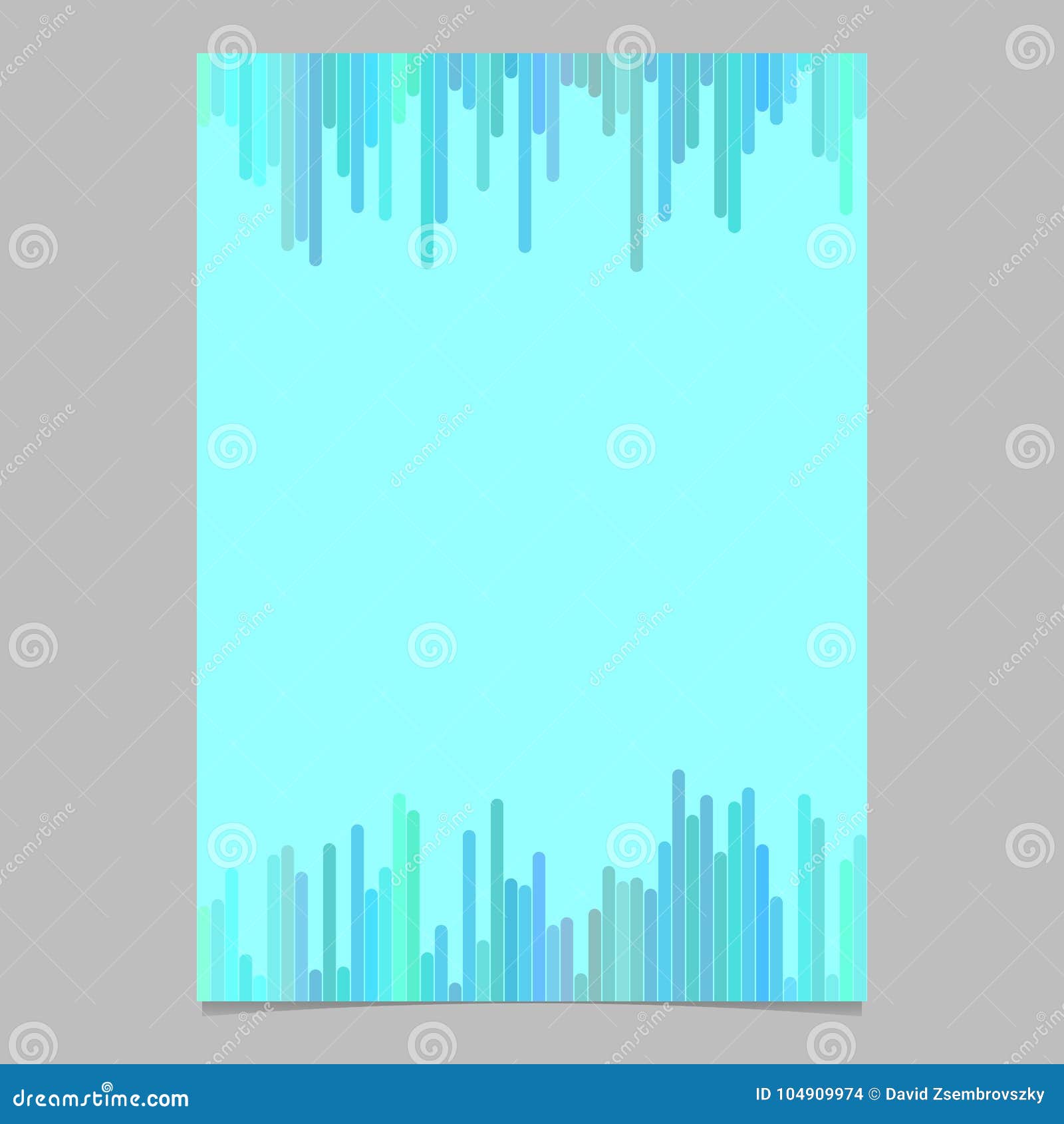 Document Template from Vertical Lines - Vector Flyer, Brochure Design ...