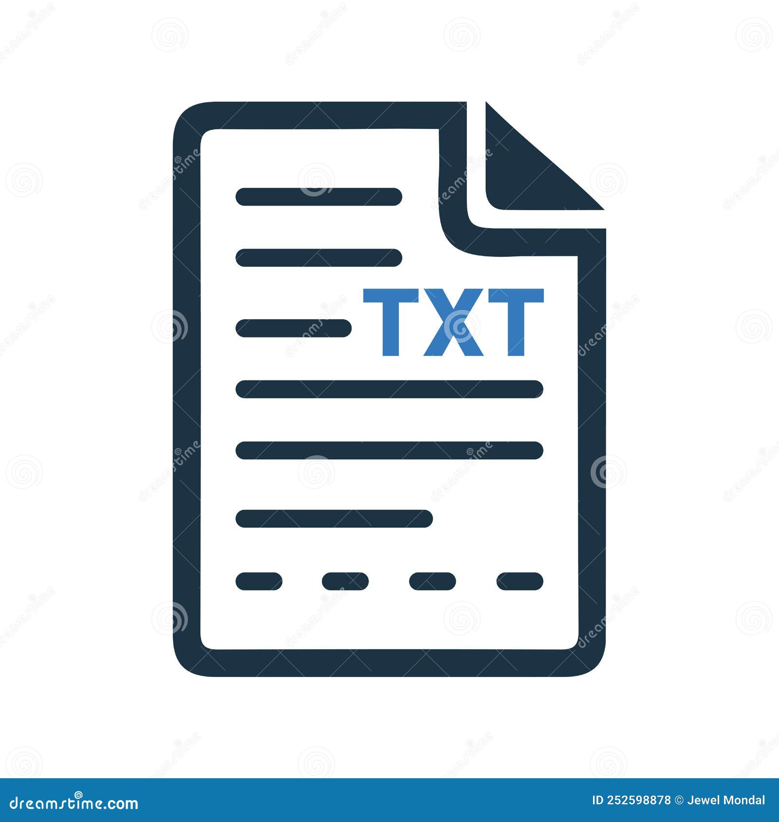 Document, Text, Format Icon. Editable Vector Graphics Stock ...
