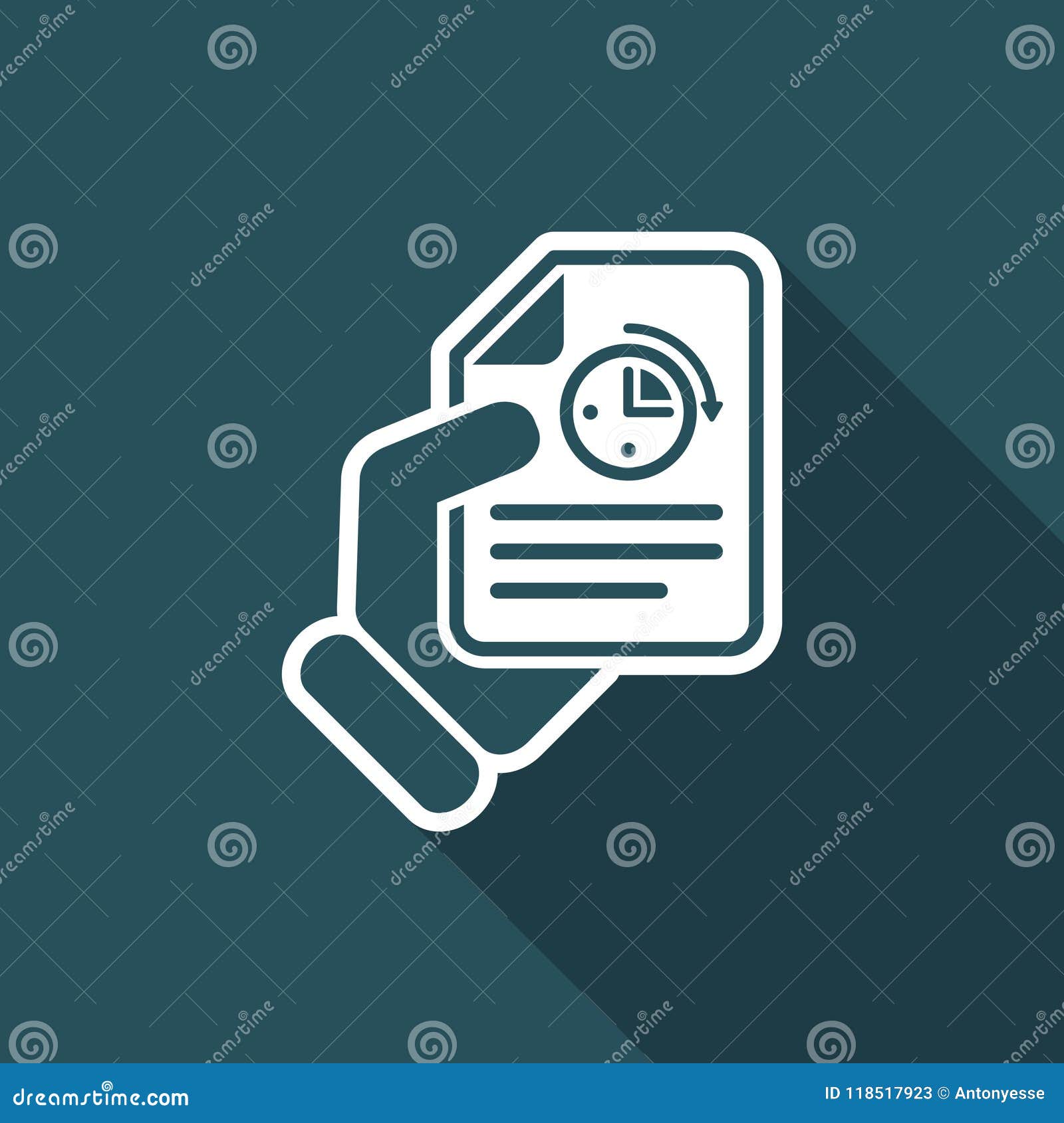 Document timing stock vector. Illustration of report - 118517923