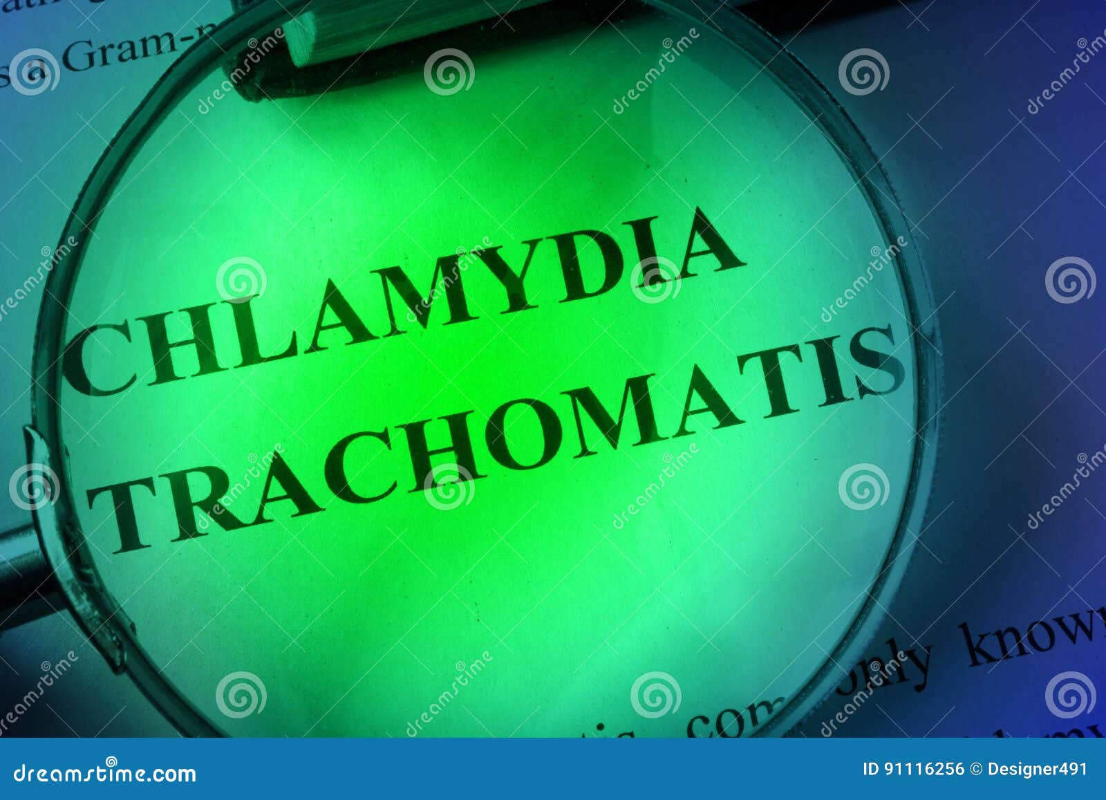 Diagnosis Chlamydia. Stethoscope, Lab Test Tube With Blood, Container ...