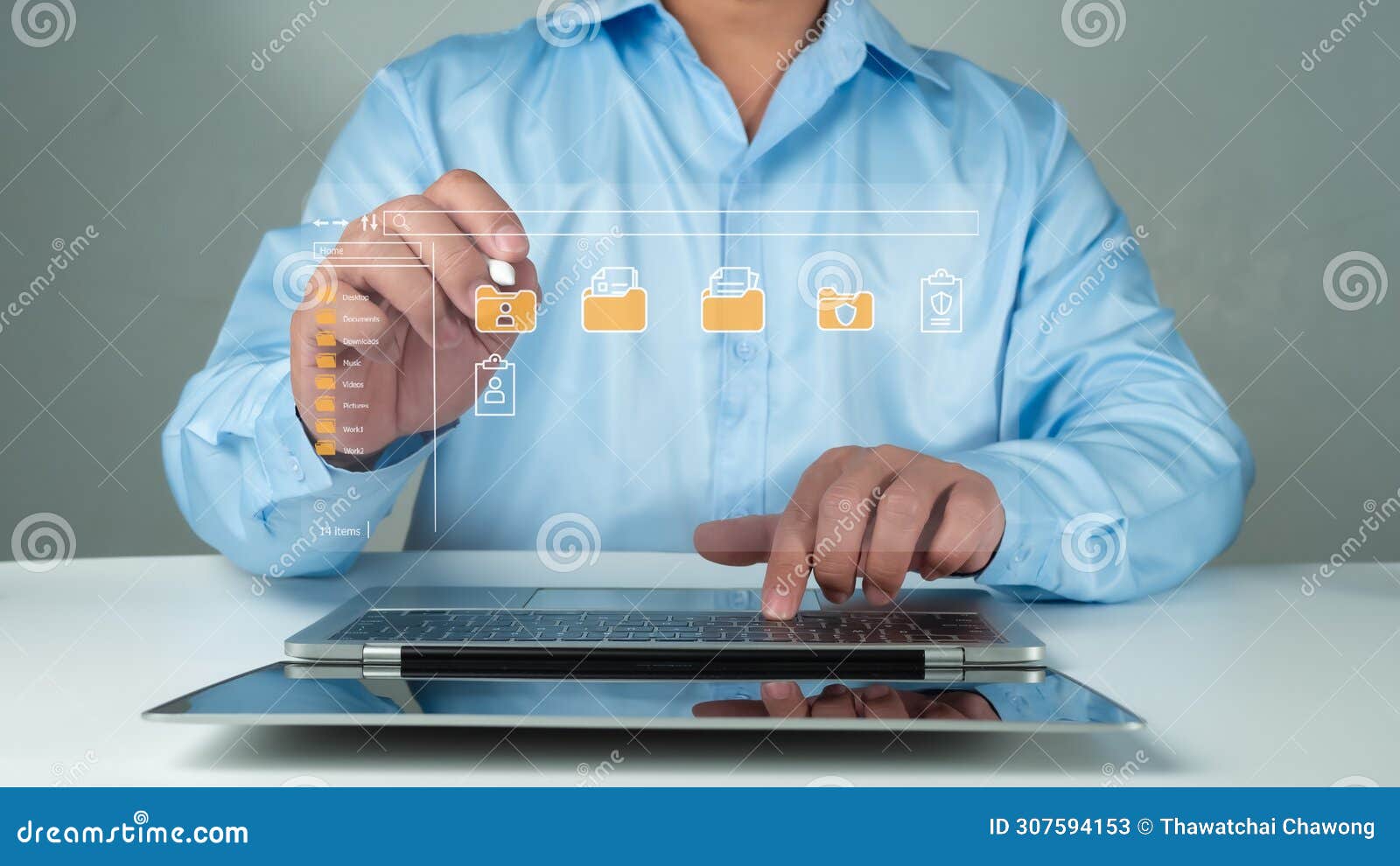 Document Transferring Concept, Folder Document Management System DMS ...