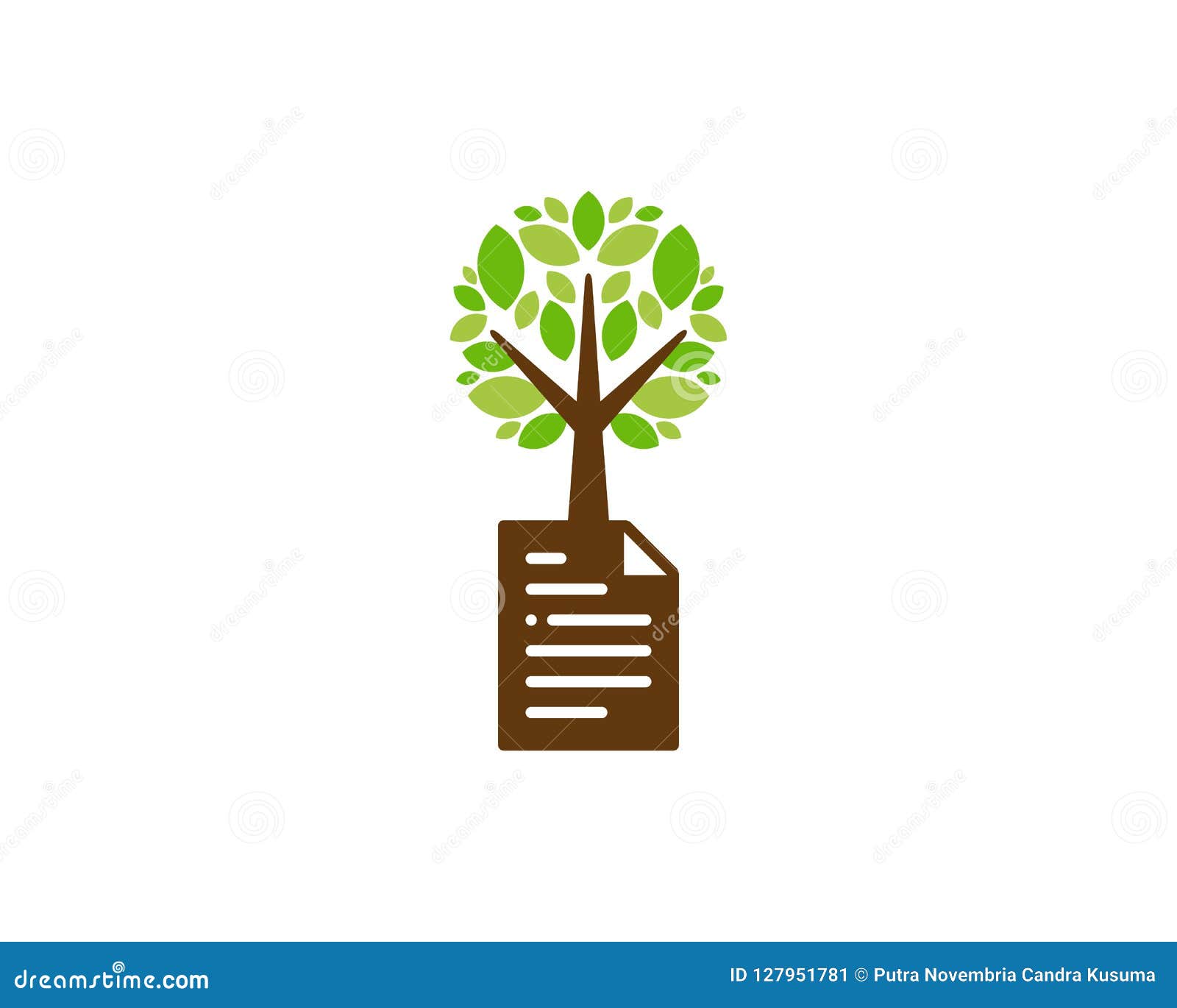 Document Tree Logo Icon Design Stock Vector - Illustration of docs ...