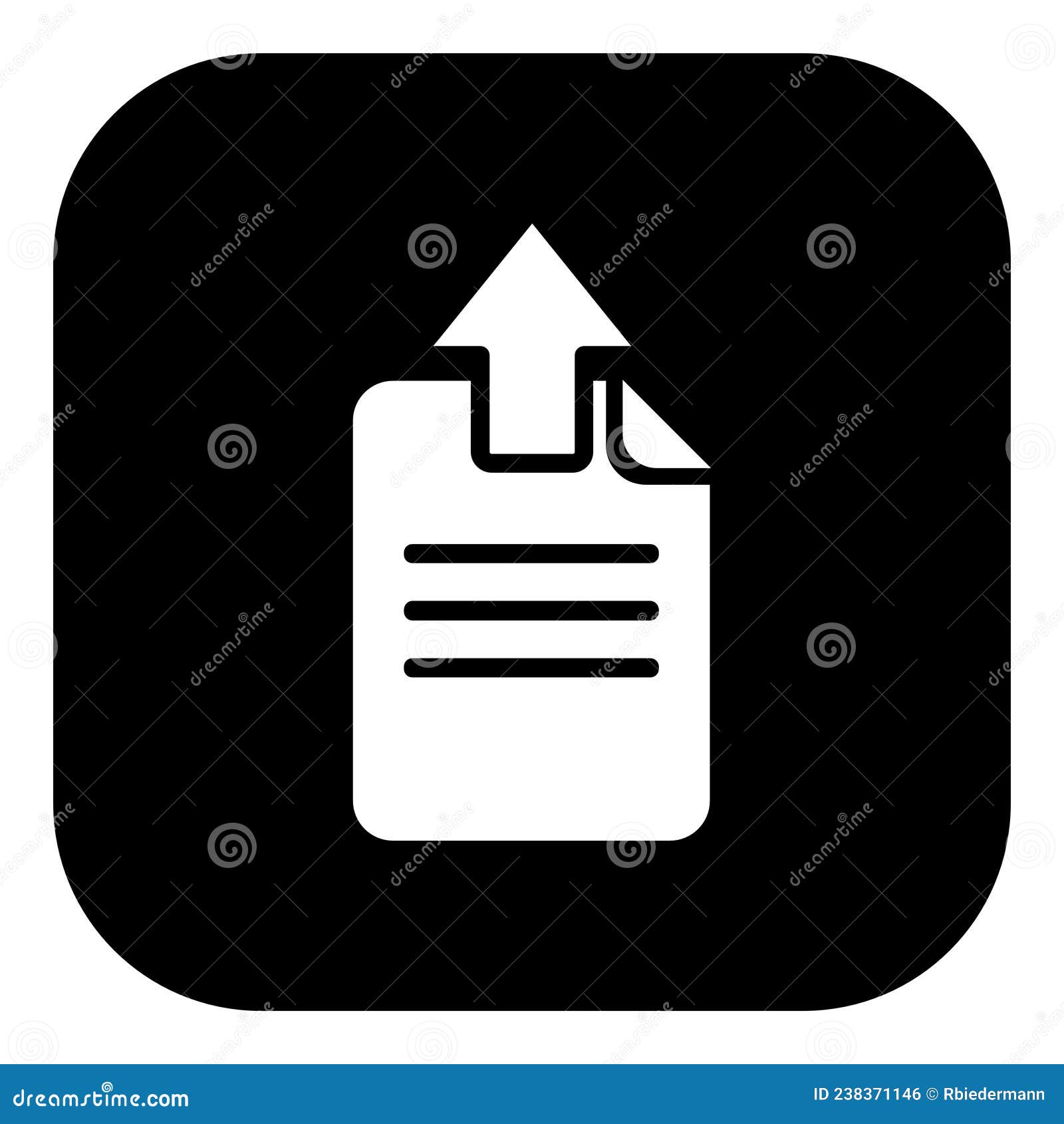 Document Upload and App Icon Stock Vector - Illustration of round ...