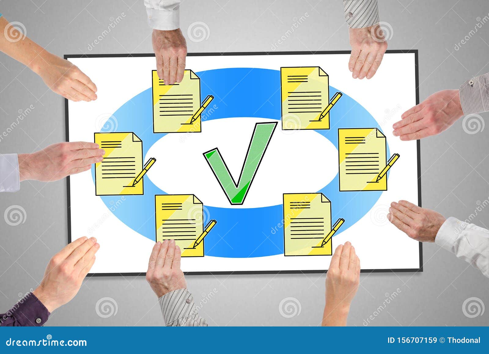 Document Validation Concept on a Whiteboard Stock Image - Image of ...