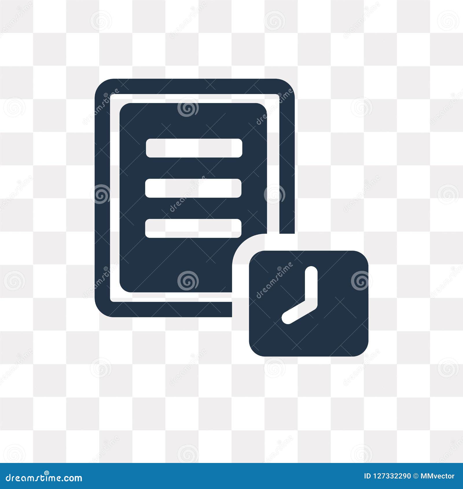 Document Vector Icon Isolated on Transparent Background, Document ...