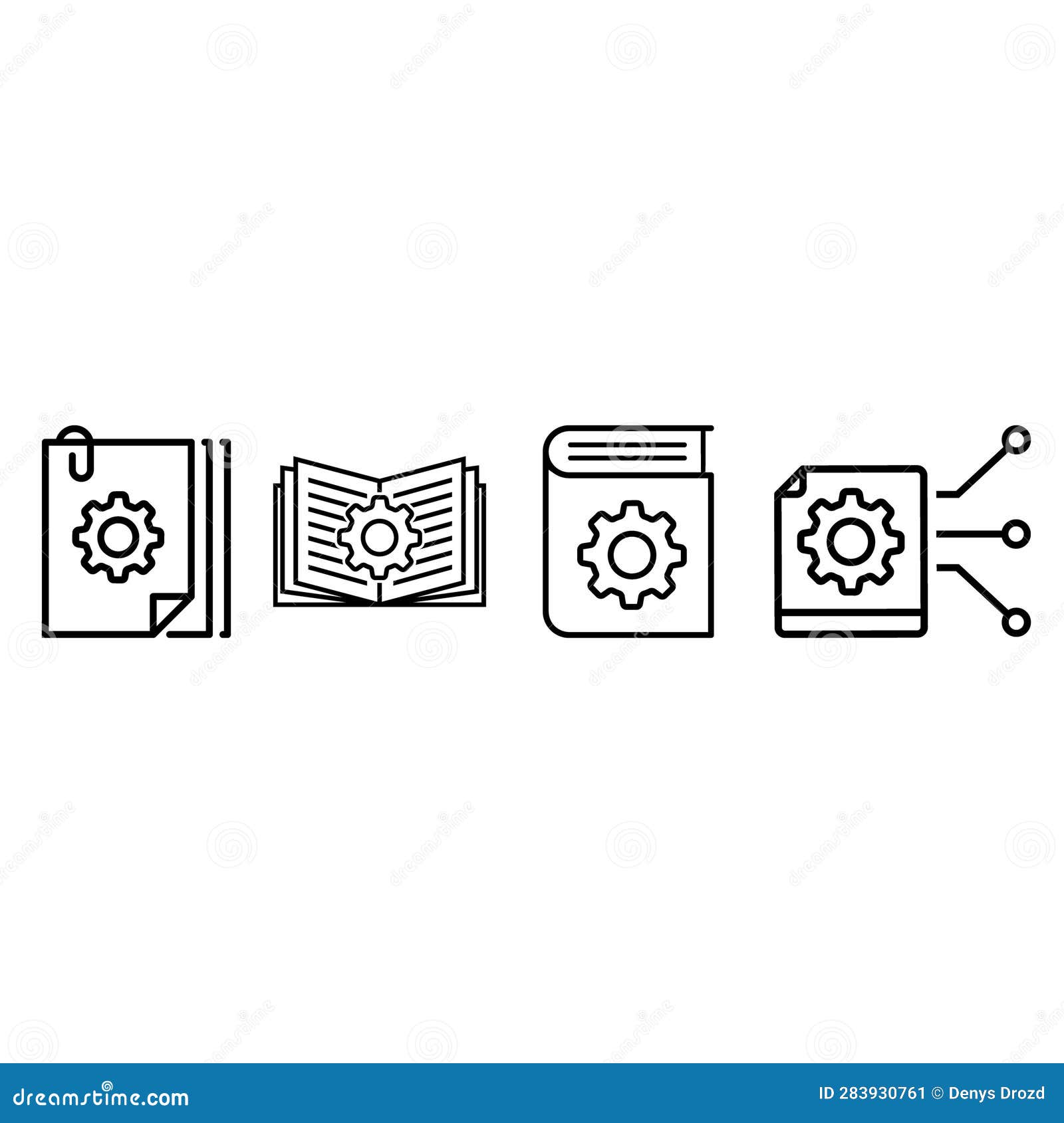 Document Vector Icon Set. Technical Documentation Illustration Sign ... Document Vector Icon Set. Technical Documentation Illustration Sign ...