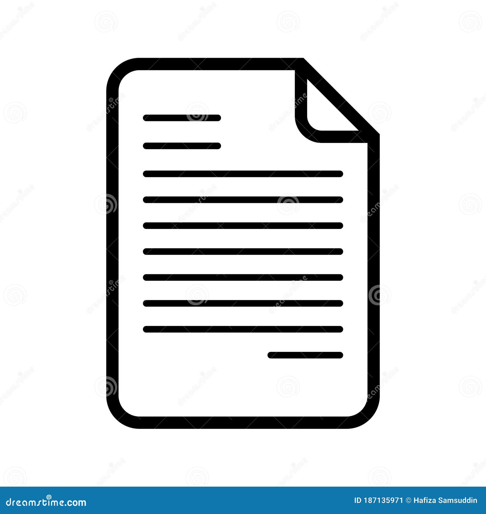 Document. Vector Illustration Decorative Design Stock Vector ...