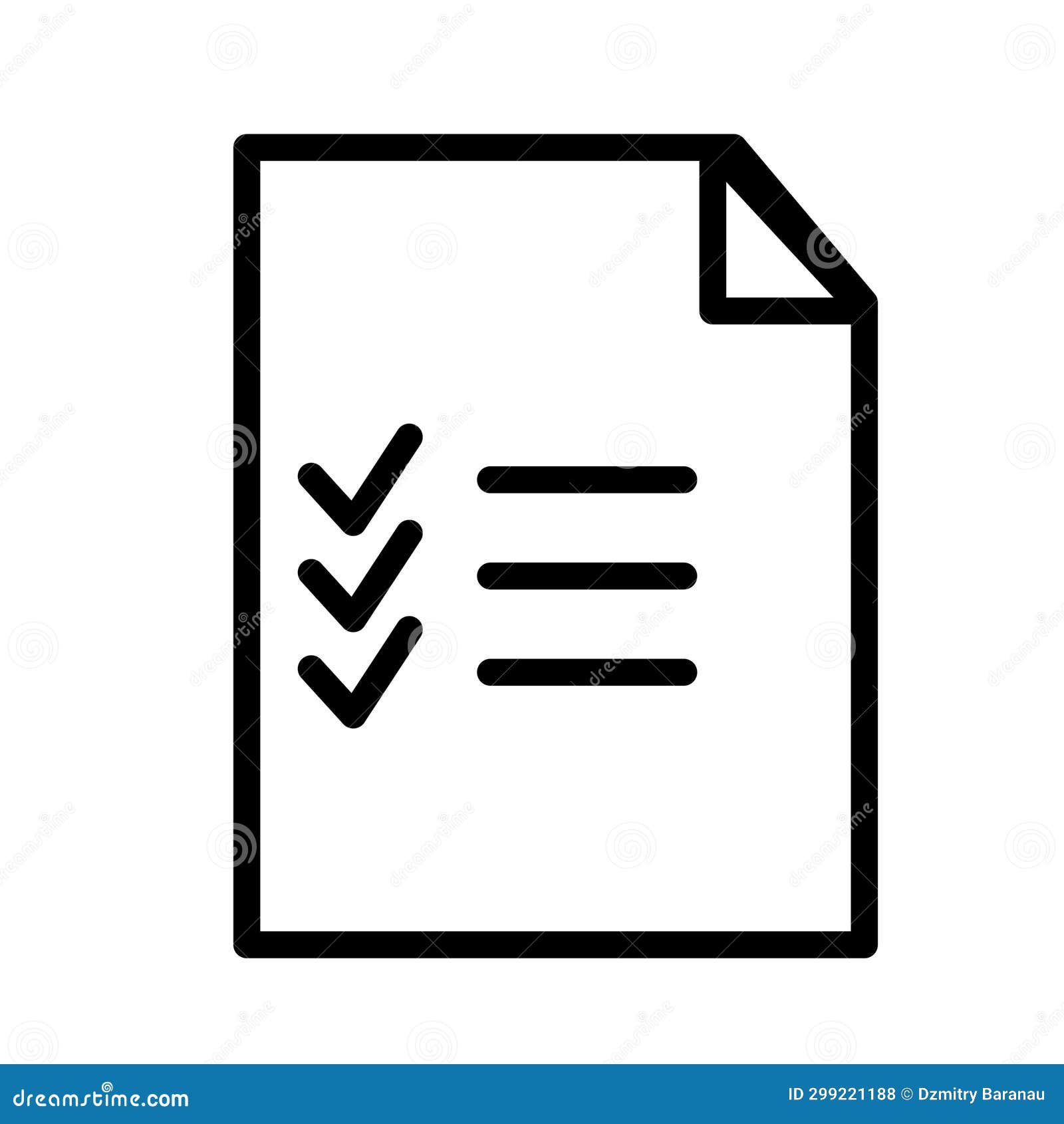 Document Vector Paper Icon and Office Symbol Business Check Page. File ...