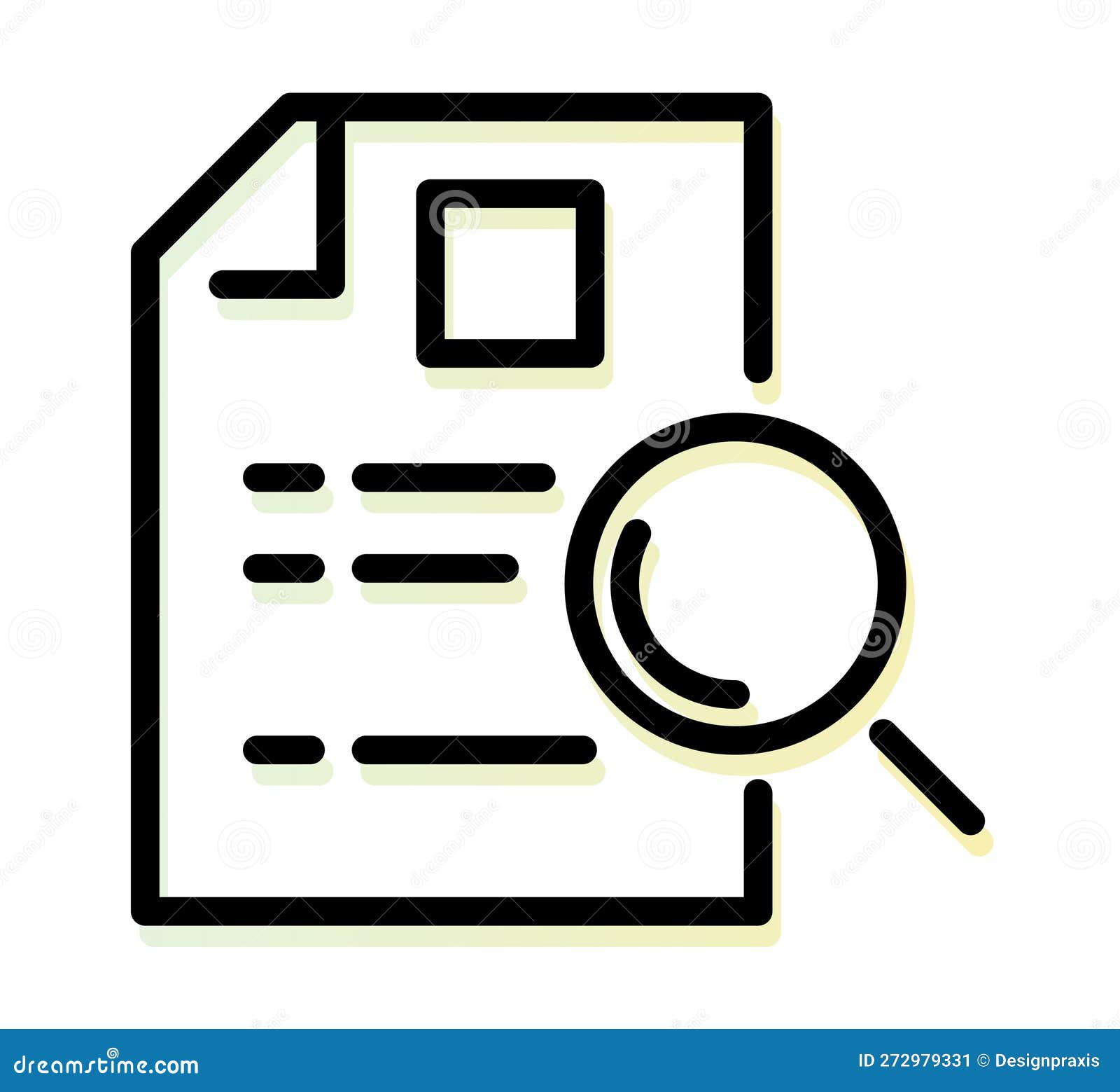 Document Verification Concept With Hand And Magnifier, Paper Sheets And ...
