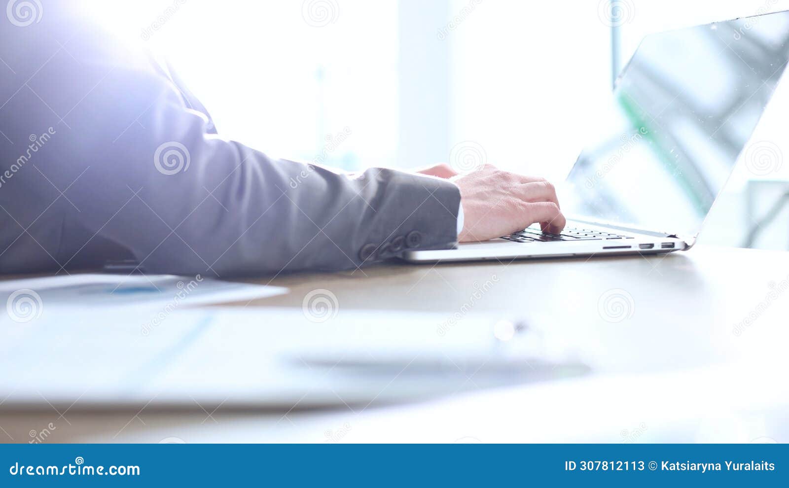 Document Verification, Online Business, Typing on the Keyboard Stock ...