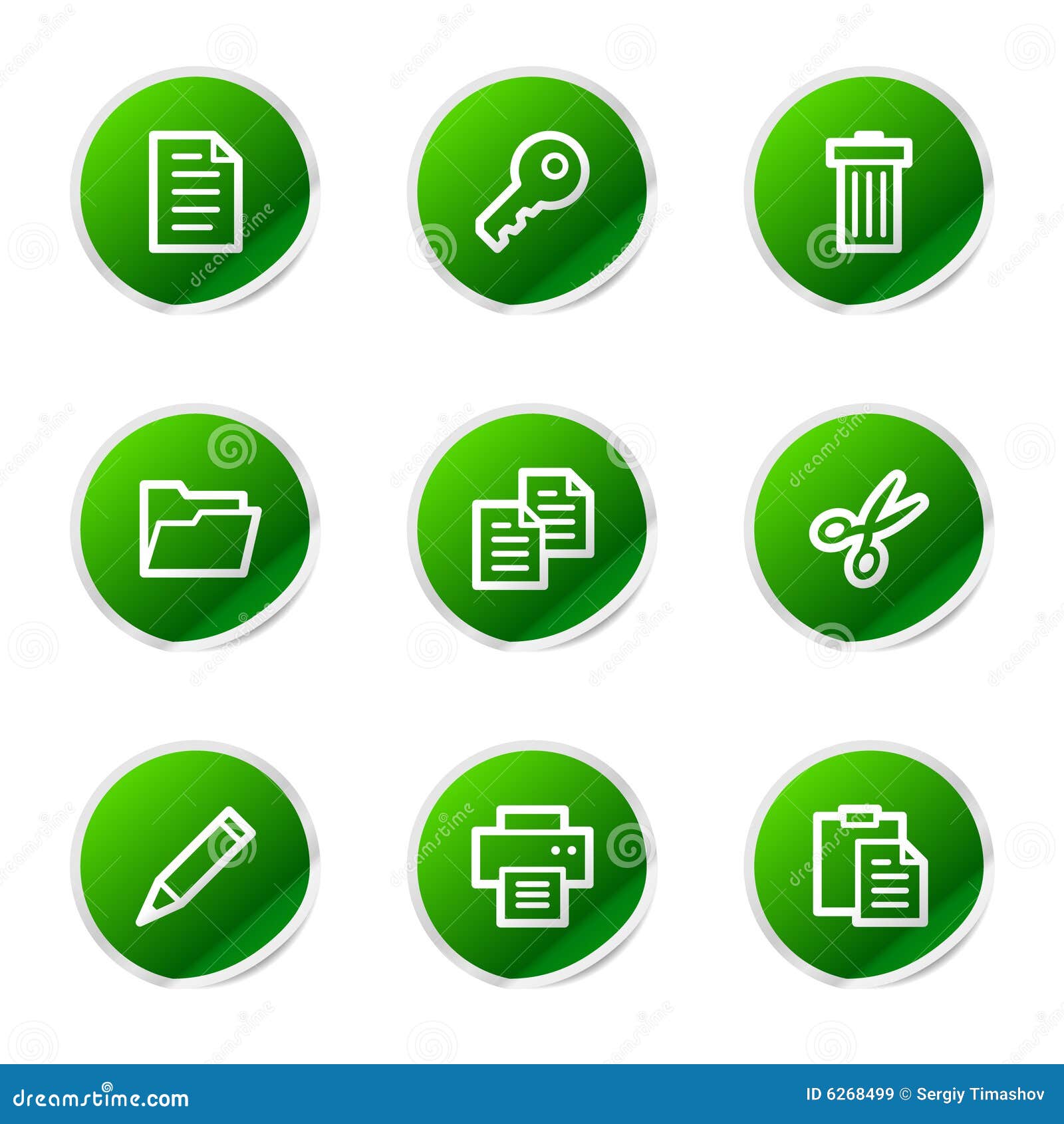 Document web icons stock vector. Illustration of contour - 6268499