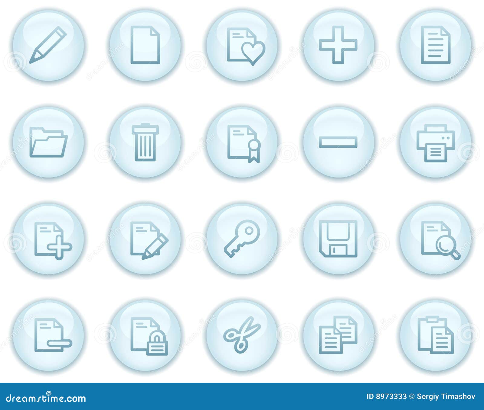 Document web icons stock vector. Illustration of edit - 8973333