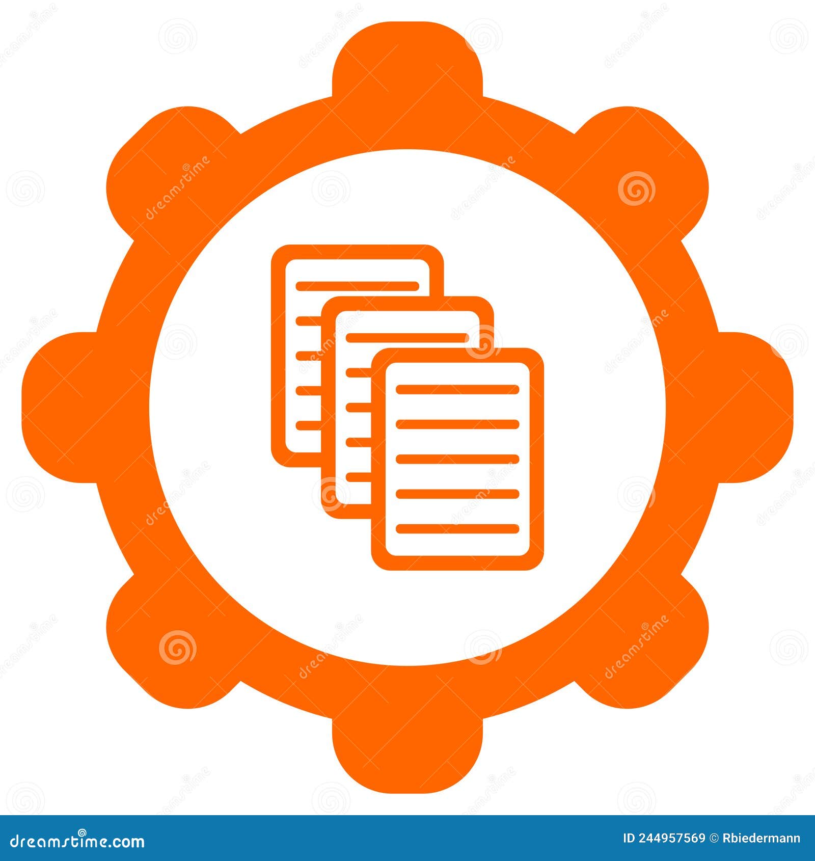 Document and wheel stock vector. Illustration of office - 244957569