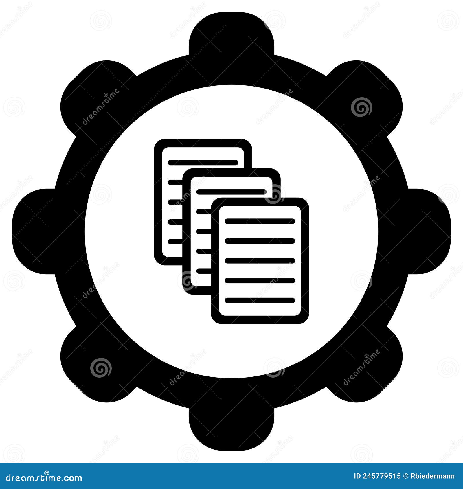 Document and wheel stock vector. Illustration of wheel - 245779515