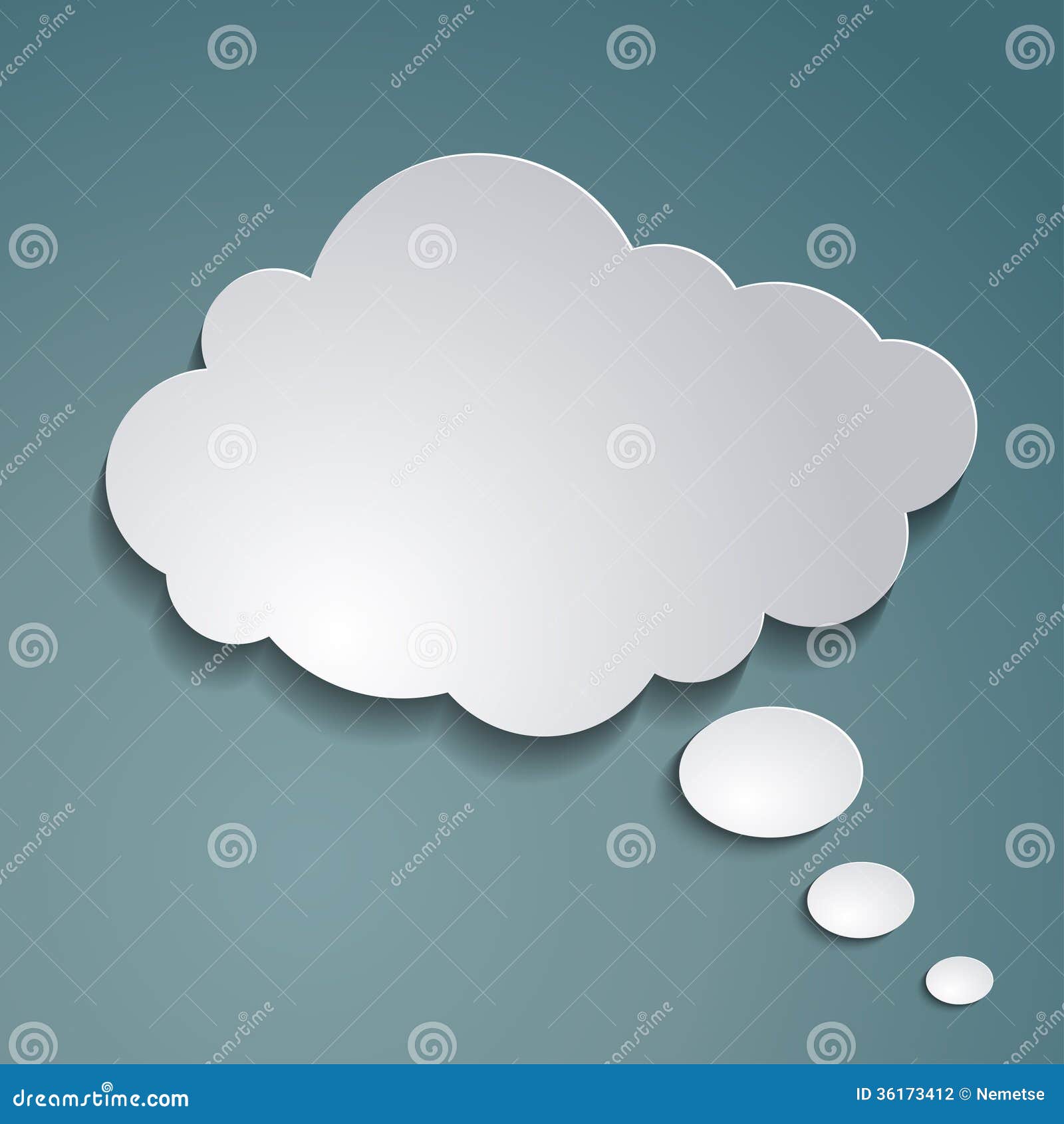 Document wolk voor tekst vector illustratie. Illustration of kenteken ...