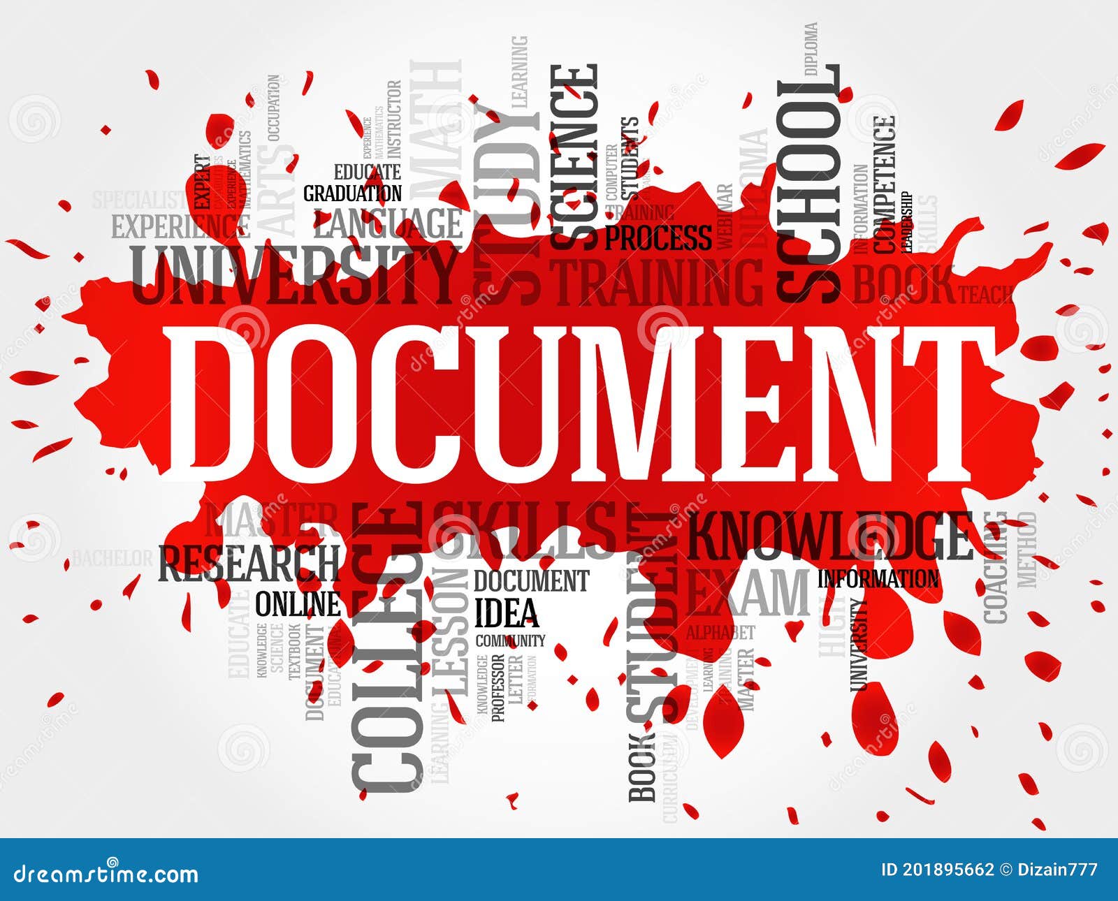 DOCUMENT Word Cloud Collage Royalty-Free Stock Photography ...