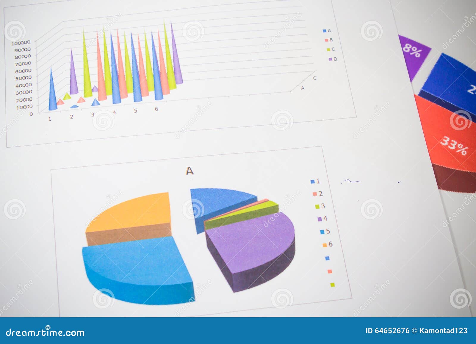 Document stock photo. Image of information, report, graph - 64652676