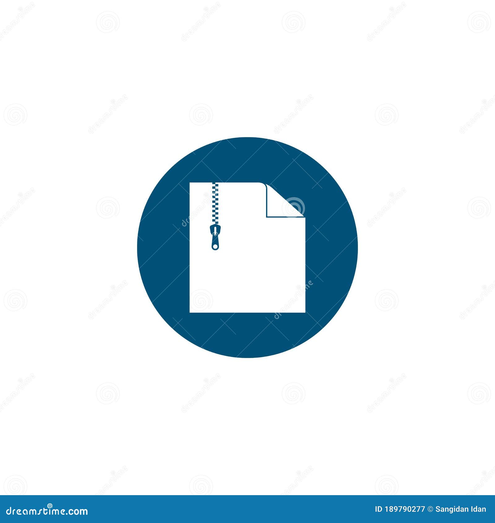 Document Zip File Vector Icon Illustration Design Stock Vector ...