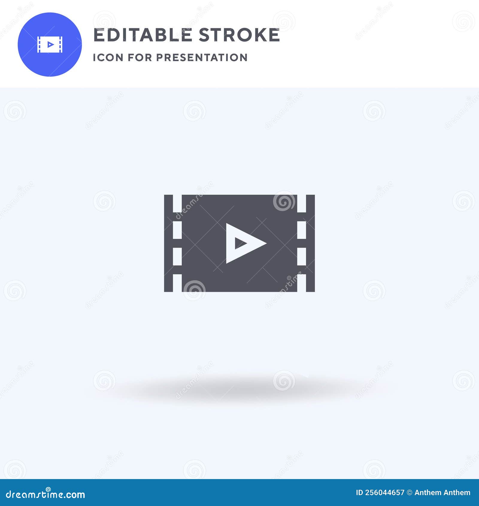 Documentary Icon Vector, Filled Flat Sign, Solid Pictogram Isolated on ...