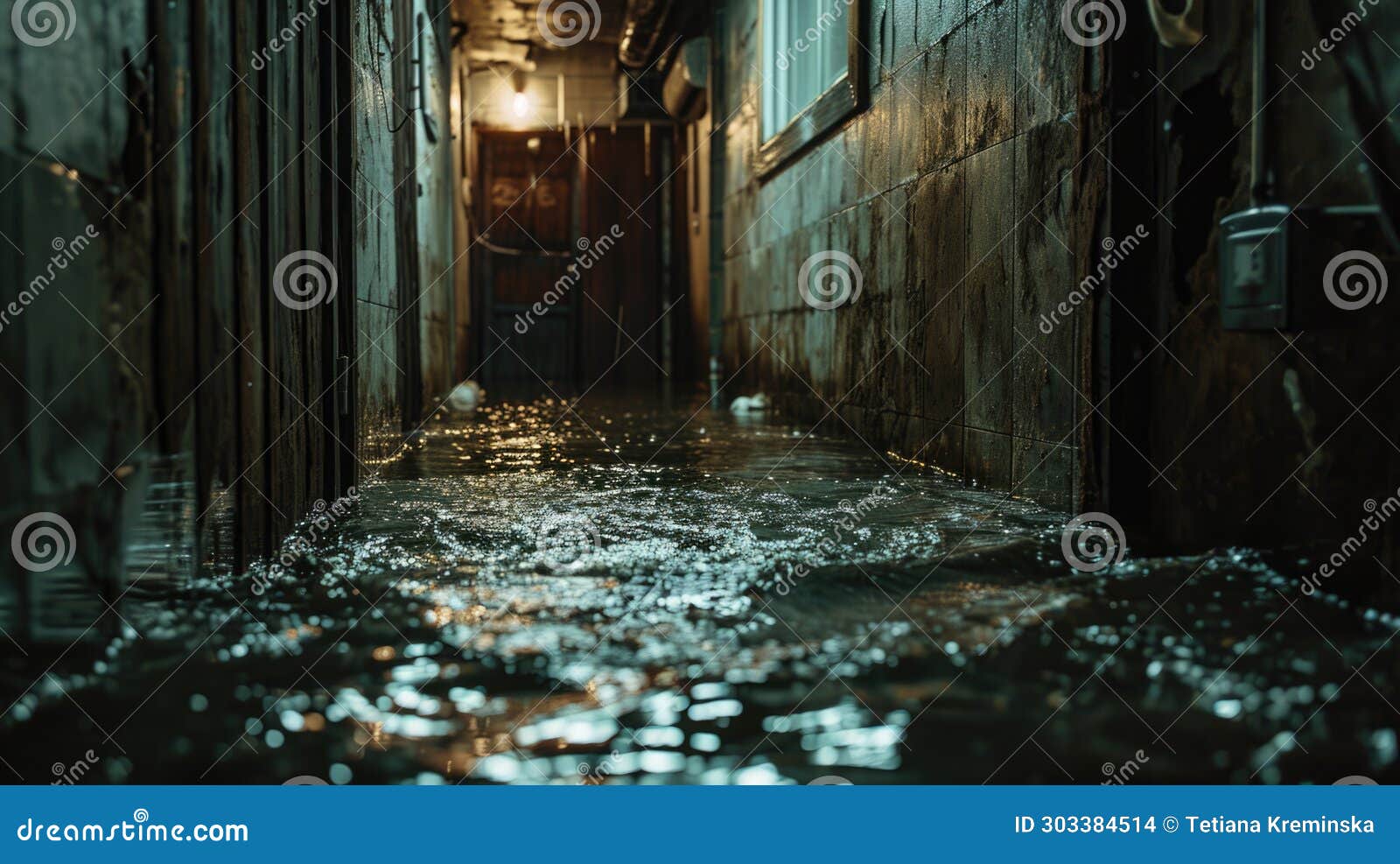 Documentary Photography, Basement Flooding during Heavy Rain. Disaster ...