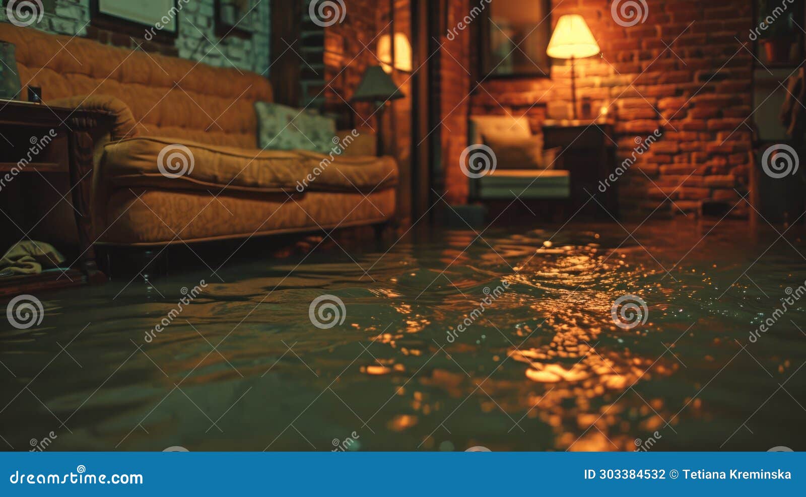 Documentary Photography, Basement Flooding during Heavy Rain. Disaster ...