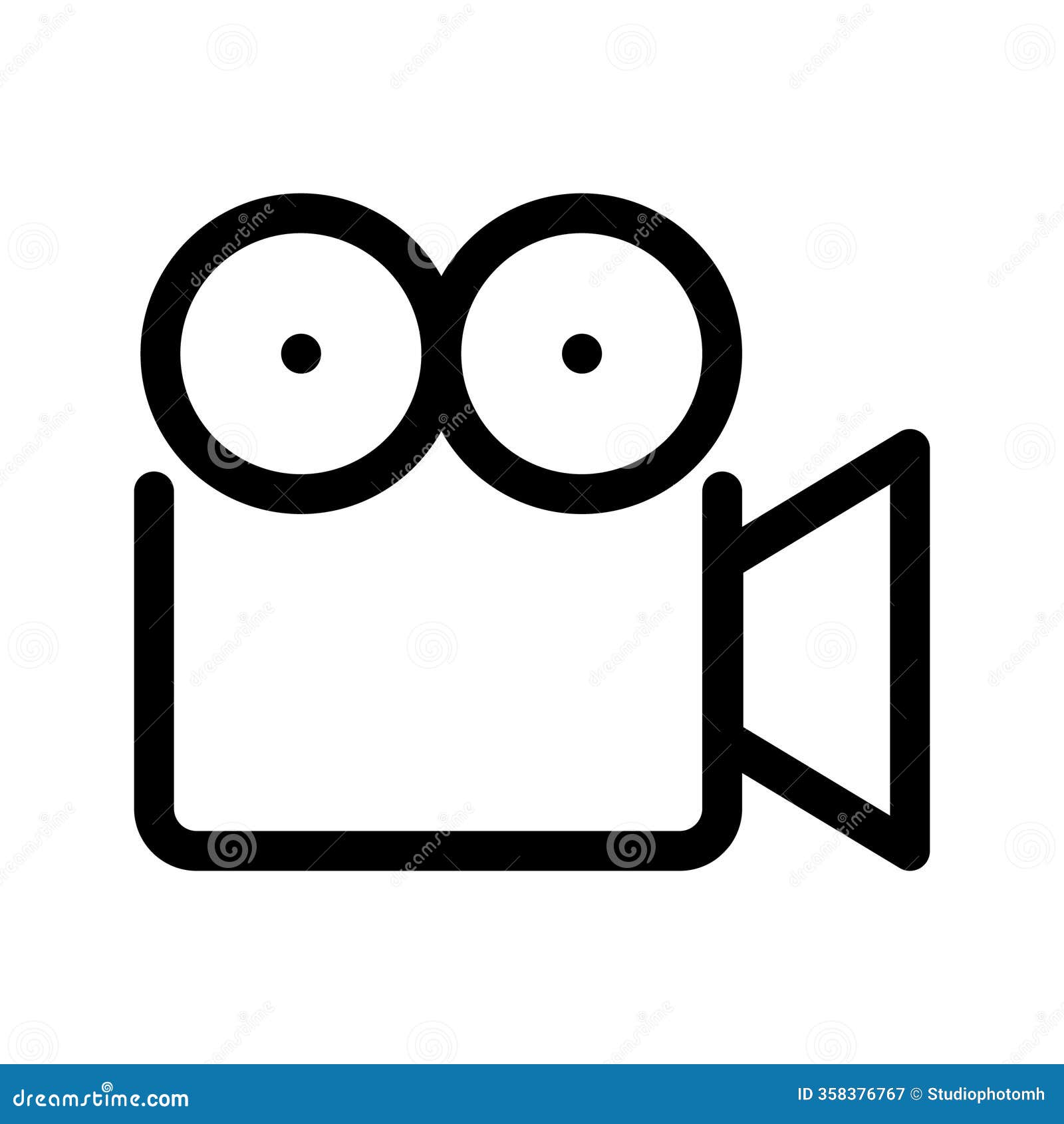 Documentary Vector Icon on White Background. Flat Vector Documentary ...