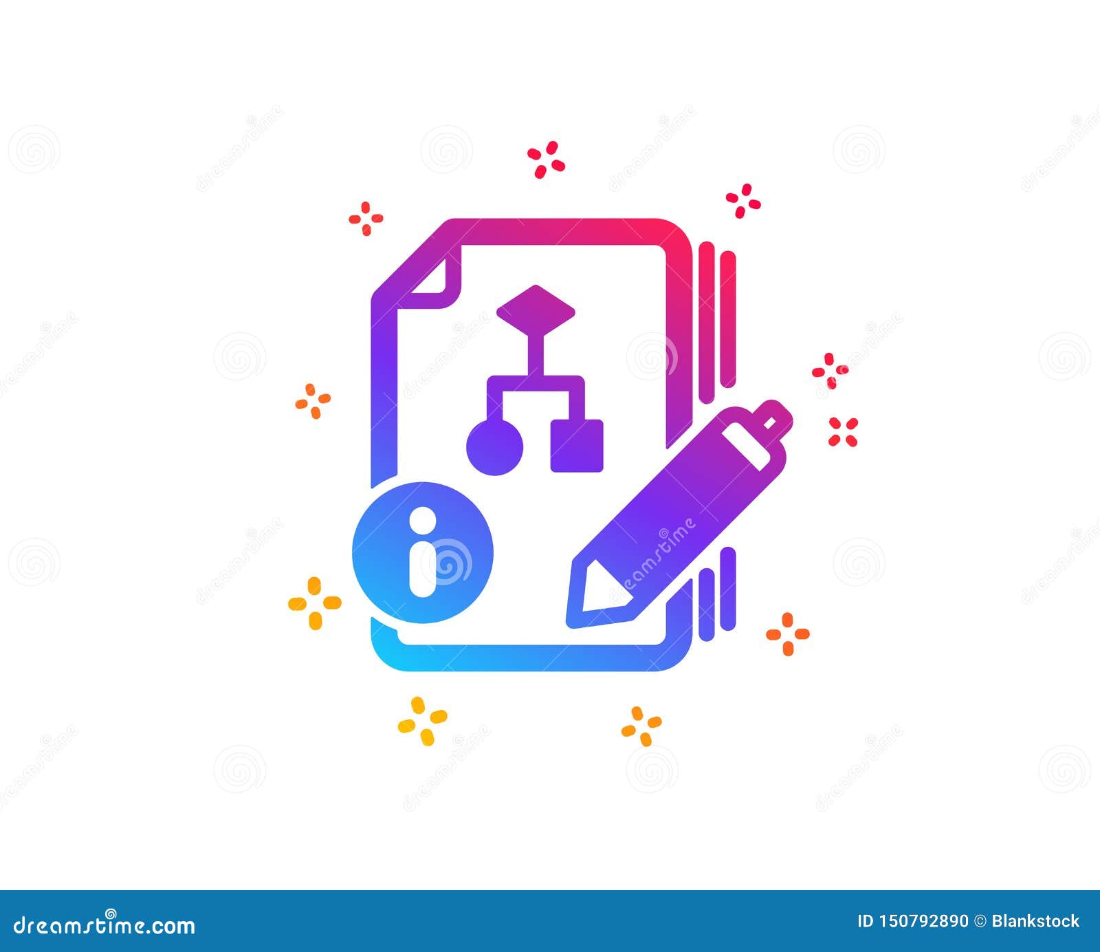 Documentation with Algorithm Icon. Technical Instruction Sign. Vector Stock Vector ...