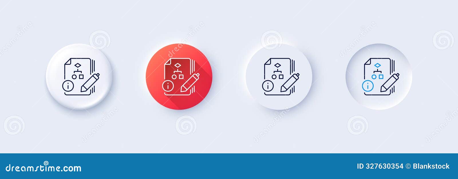 Documentation With Algorithm Line Icon Technical Instruction Sign