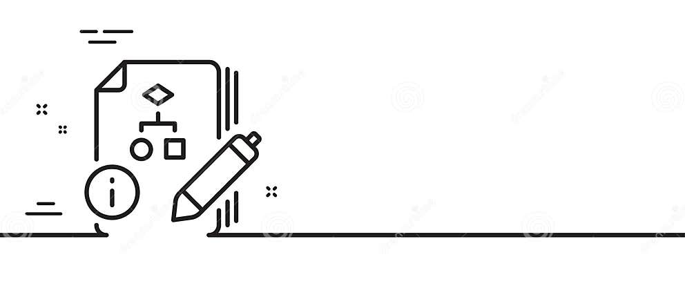 Documentation With Algorithm Line Icon Technical Instruction Sign