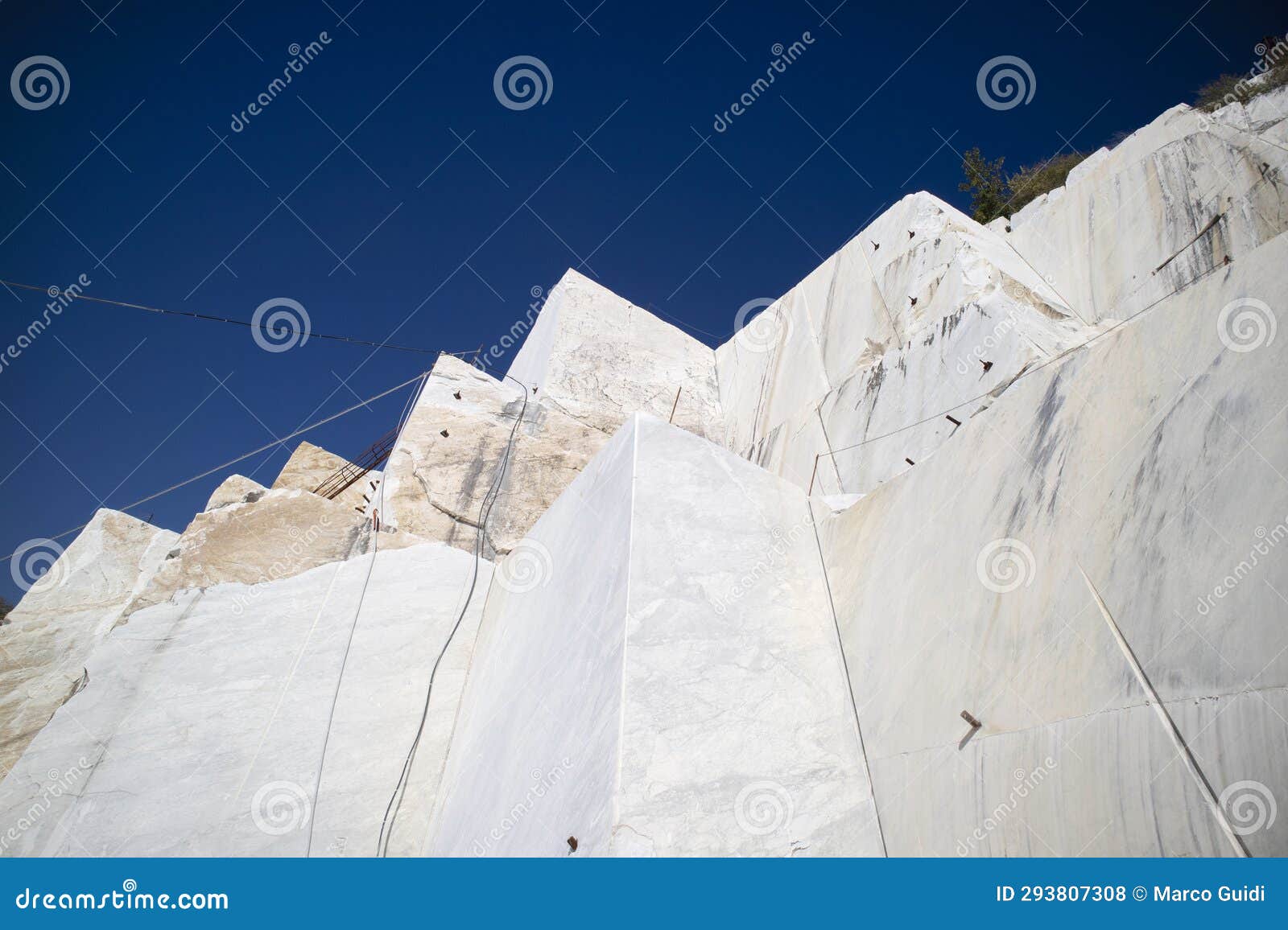 Documentation of the Extraction of White Marble Stock Photo - Image of ...