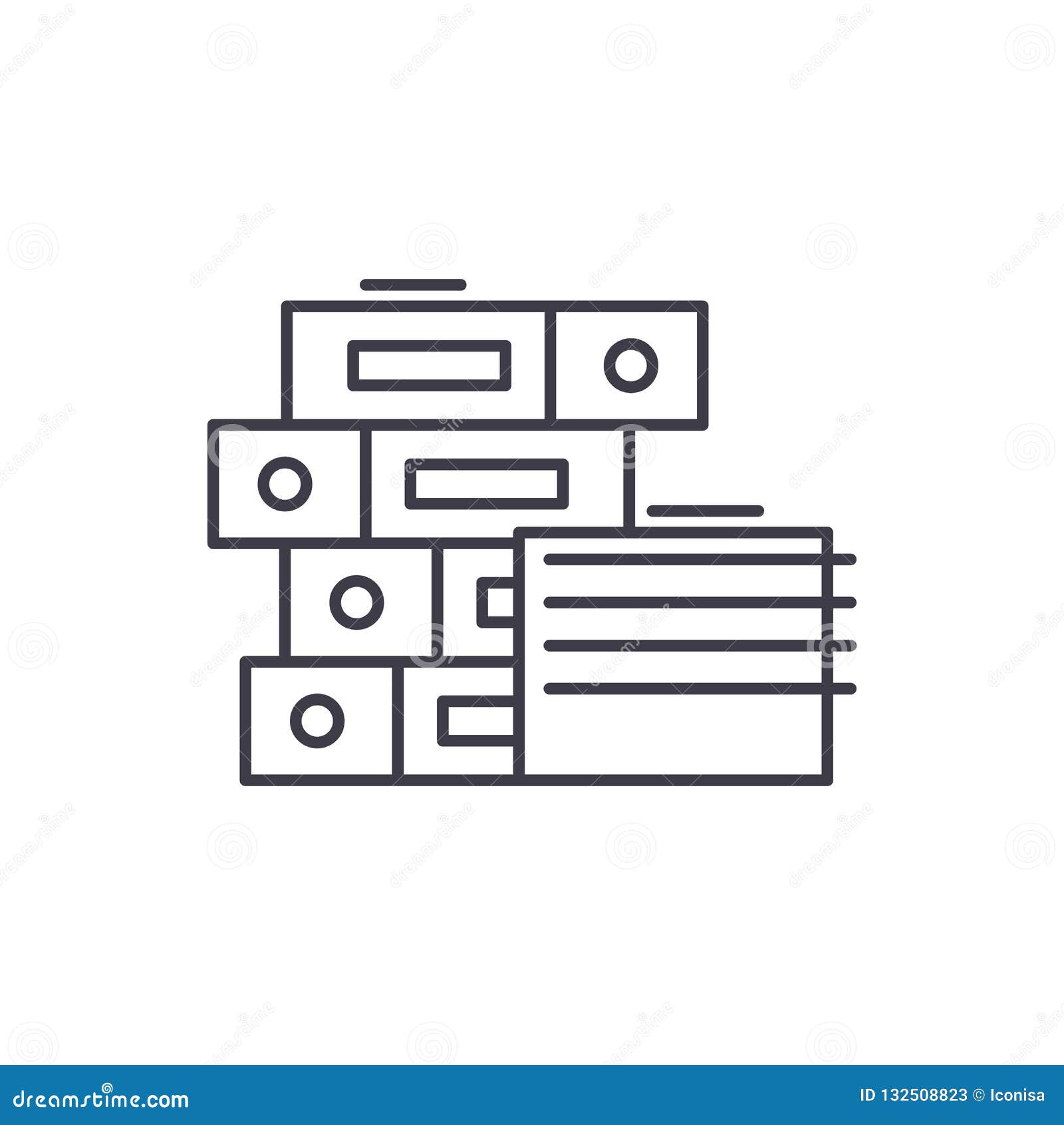 Documentation Line Icon Concept. Documentation Vector Linear ...