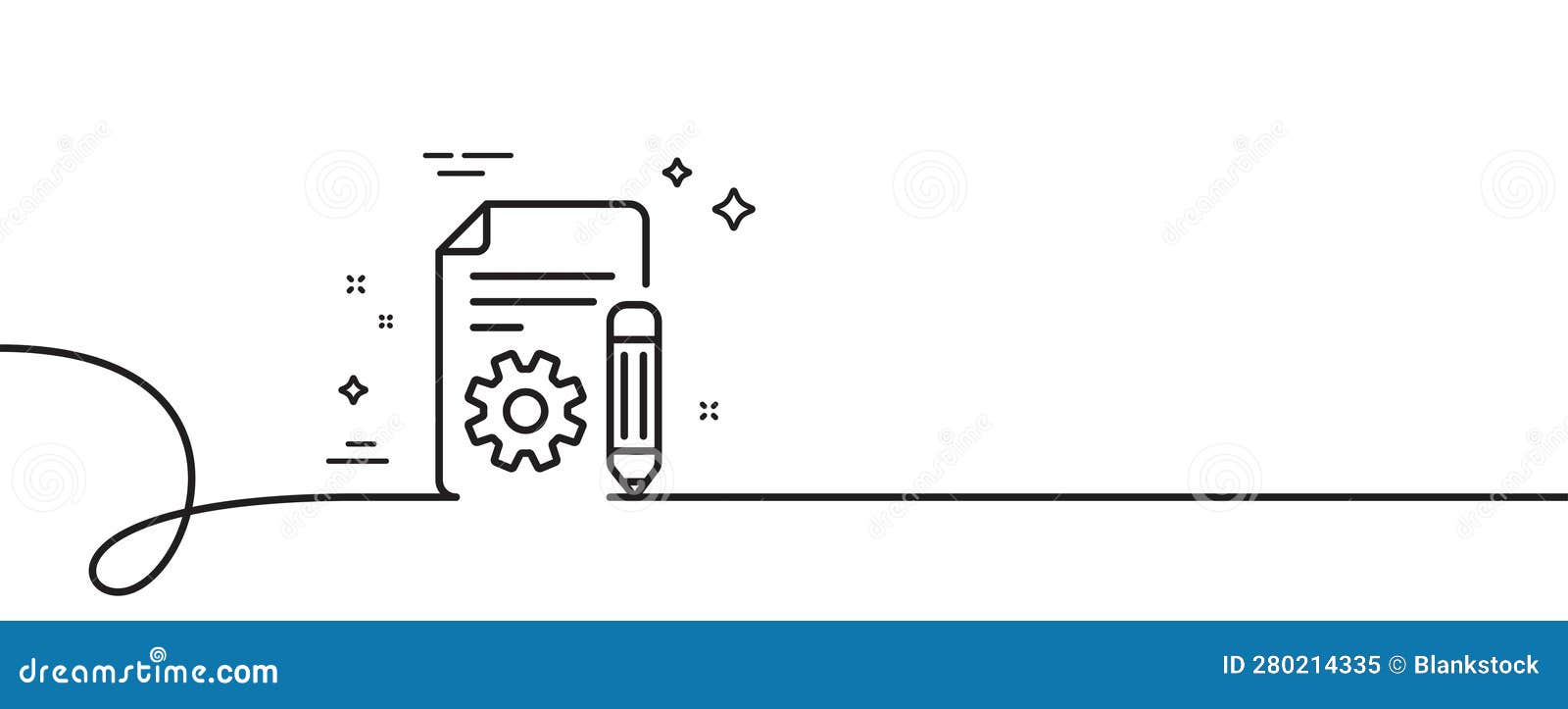 Documentation Line Vector Icons And Signs. Papers, Reports, Manuals ...