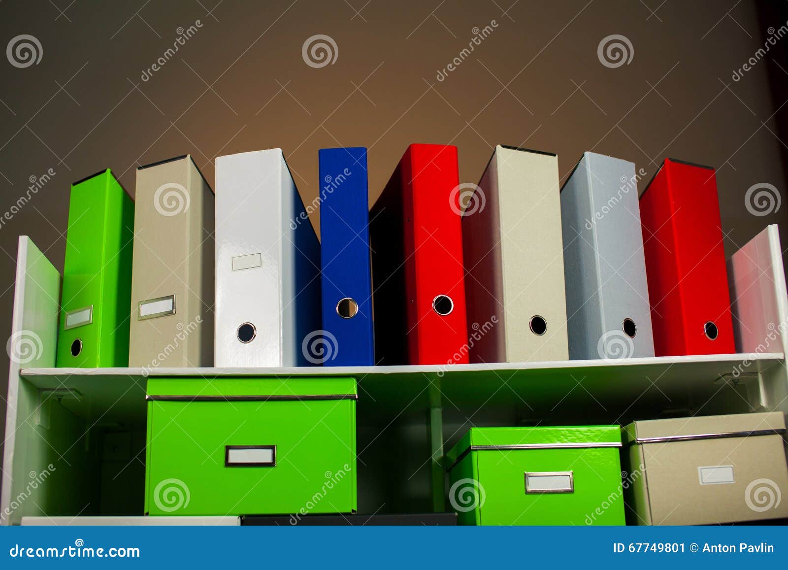 Documentation Stand with Boxes Stock Image - Image of documentation ...