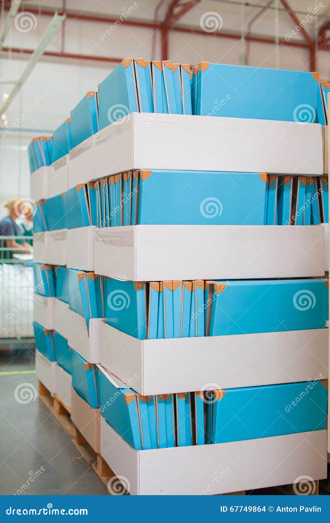 Documentation Stand with Boxes Stock Photo - Image of bookkeeping ...