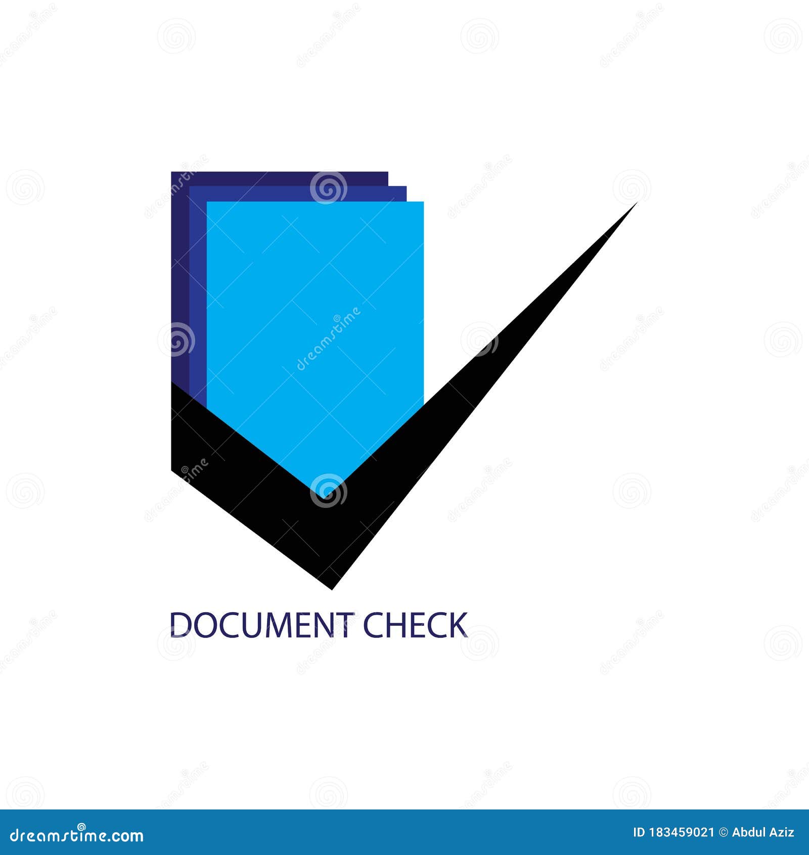 Documentcontrolelogvector vector illustratie. Illustration of ...