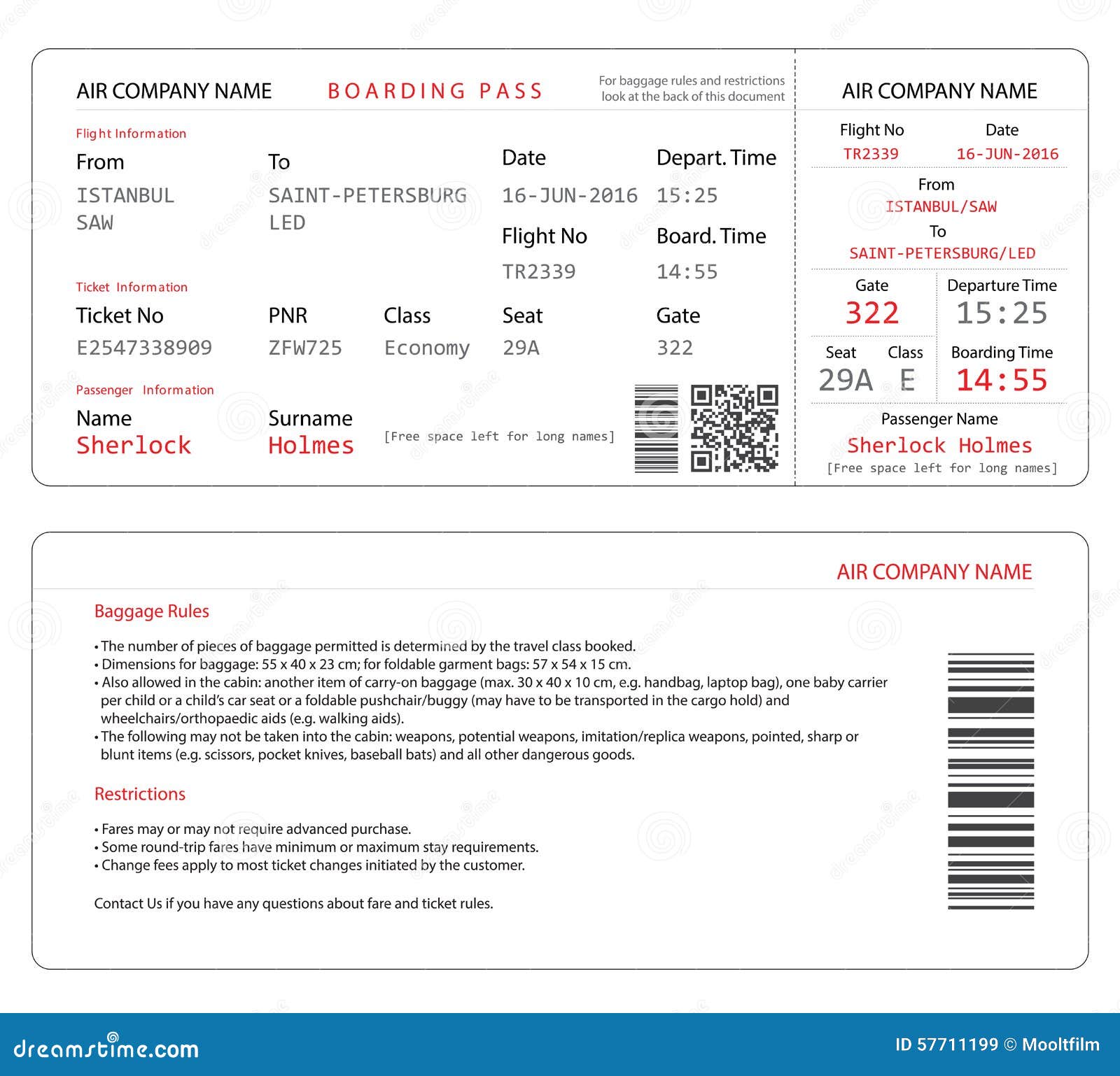 Documento de embarque ilustración del vector. Ilustración de salida - 57711199