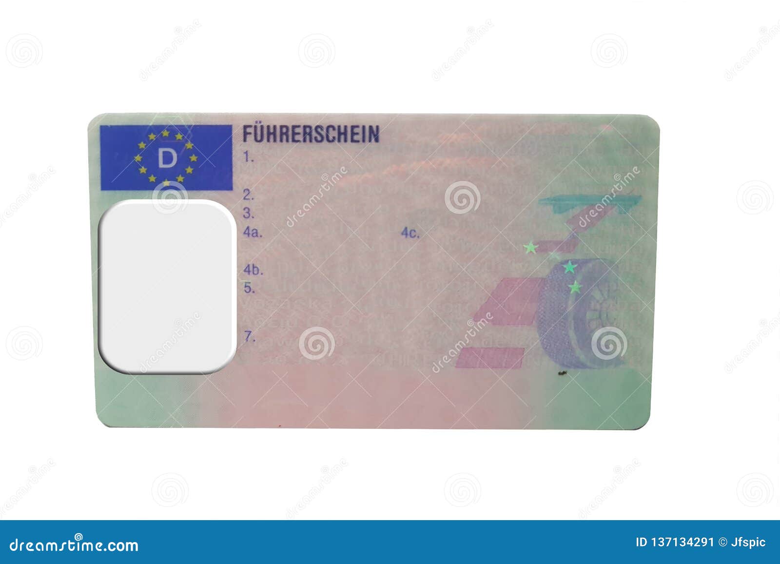 Documento De Identidad, Ejemplo Del Carnet De Conducir Imagen de ...