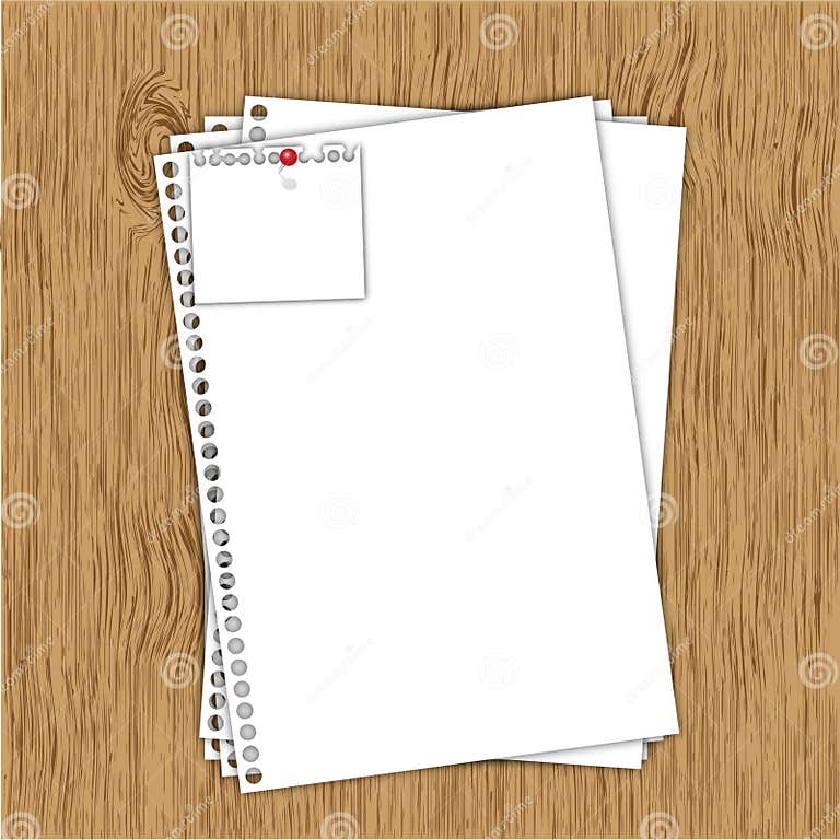 Documento en blanco stock de ilustración. Ilustración de hoja - 23586314