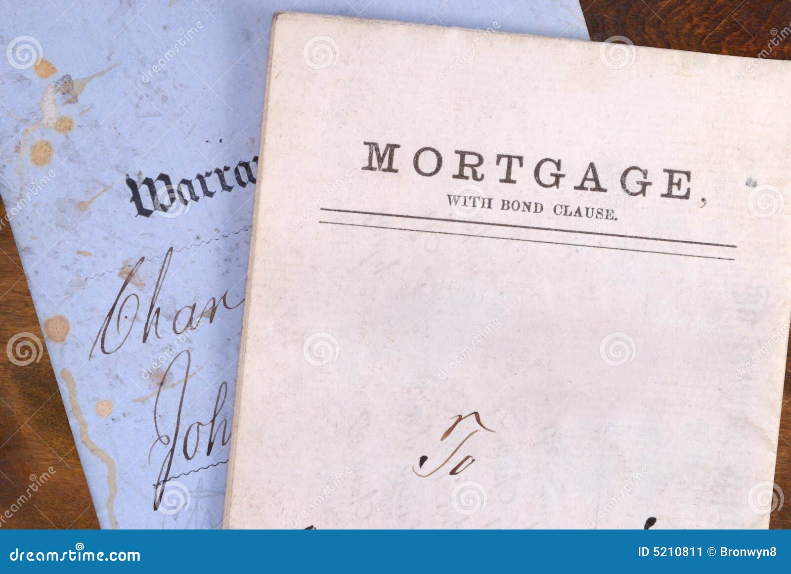 Documento Legale Della Garanzia E Di Ipoteca Immagine Stock - Immagine ...