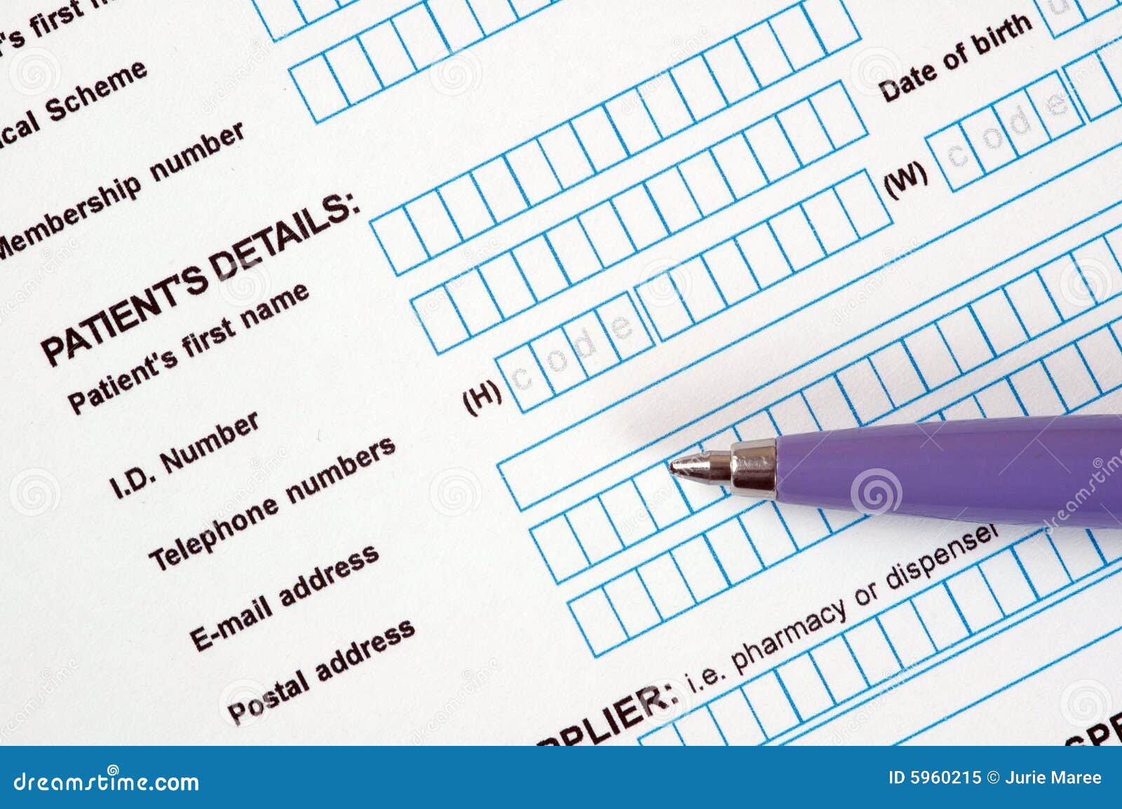 Documento médico. imagen de archivo. Imagen de escritura - 5960215