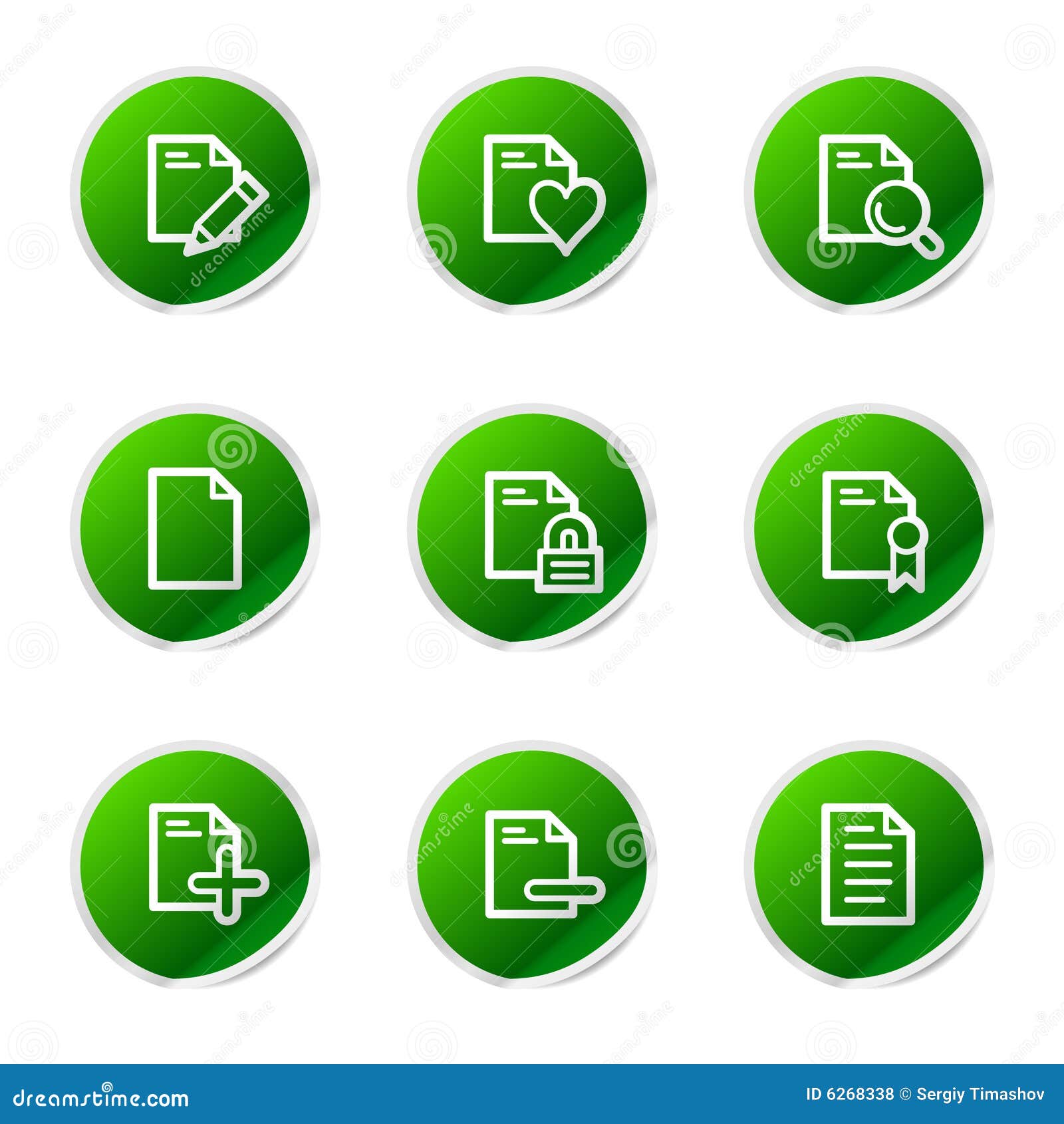 Documents 2 web icons stock vector. Illustration of edit - 6268338